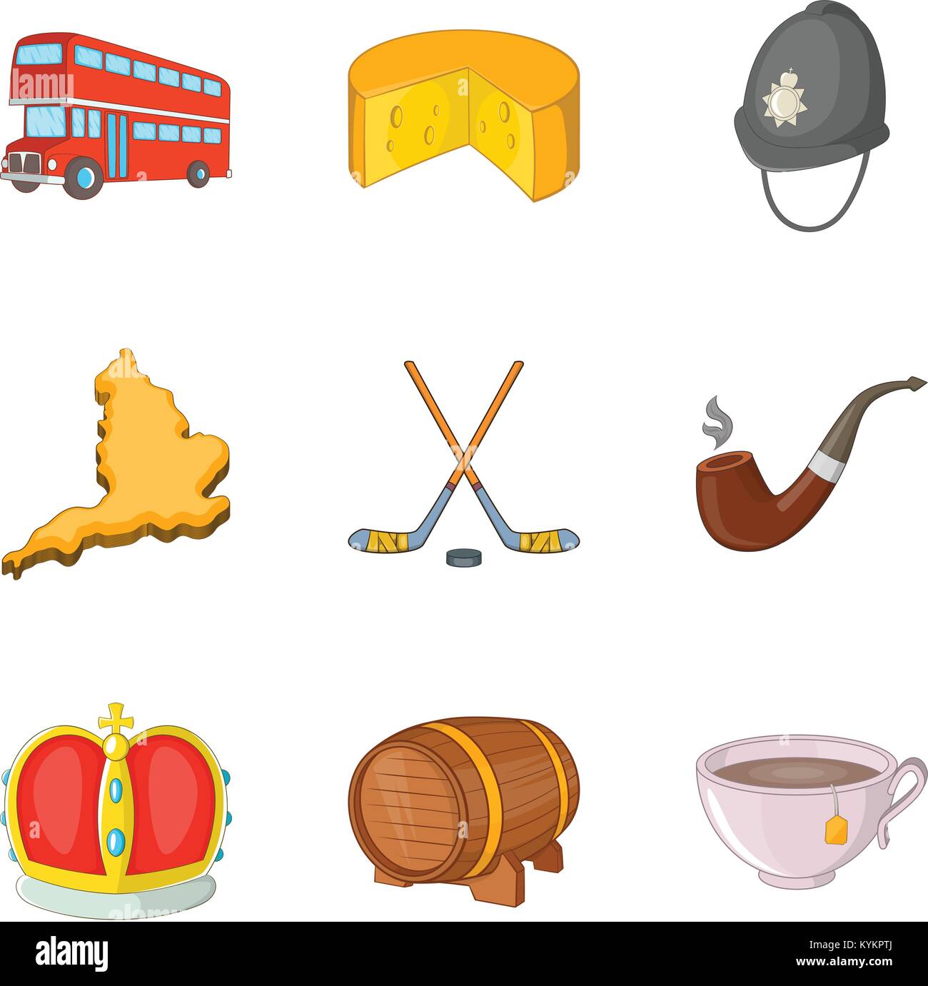 Europe trip icons set, cartoon style Stock Vector Image & Art - Alamy