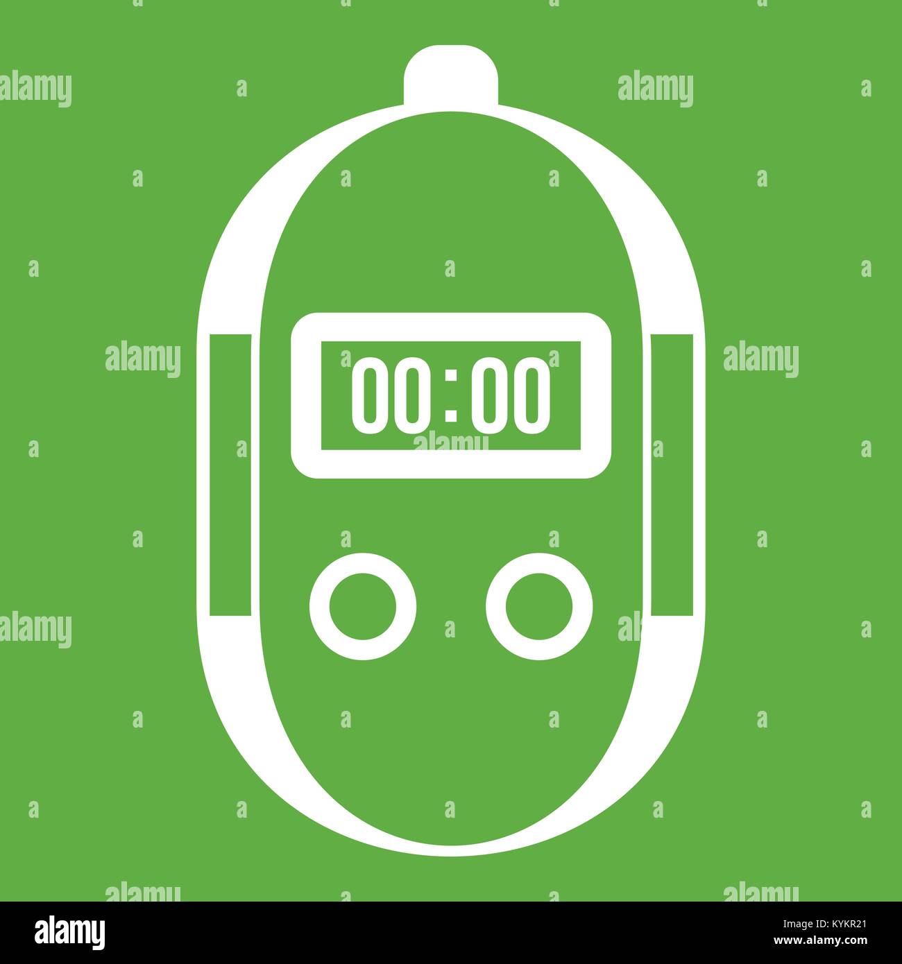 Stopwatch icon green Stock Vector Image & Art - Alamy