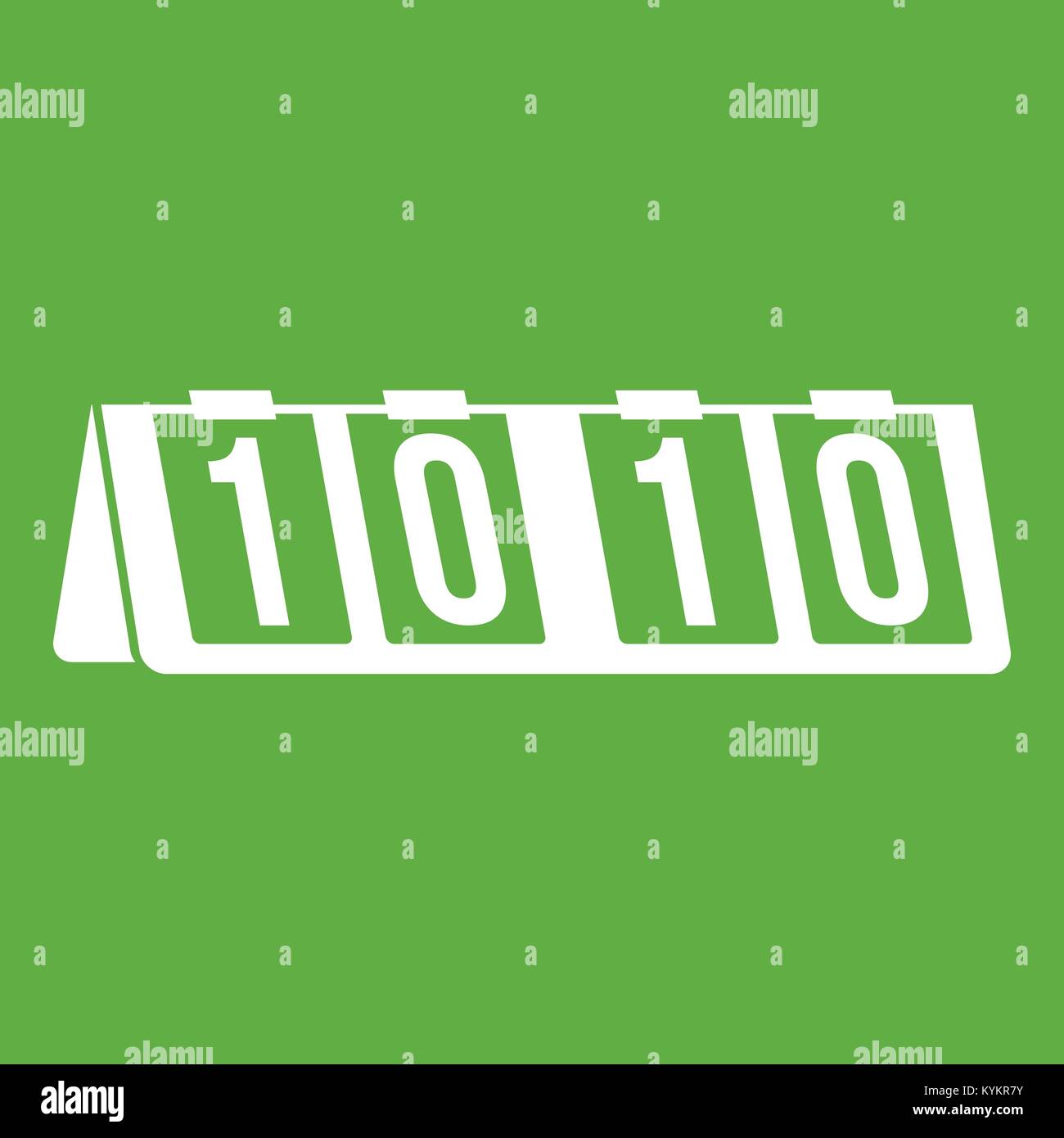 Tennis scoreboard icon green Stock Vector Image & Art - Alamy