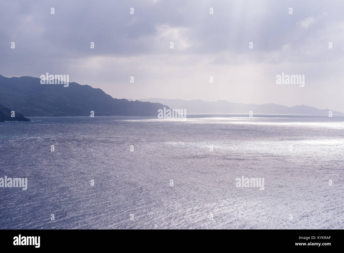 Batanes coastline at sunset Stock Photo - Alamy