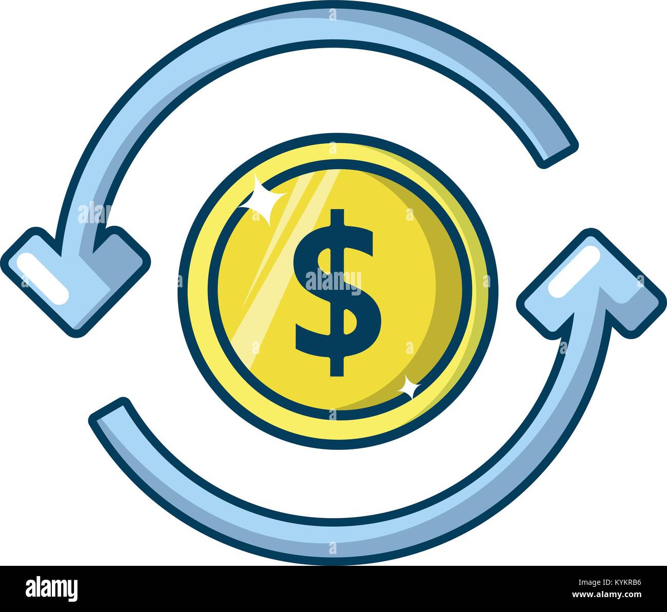 Circulation money icon, cartoon style Stock Vector Image & Art - Alamy