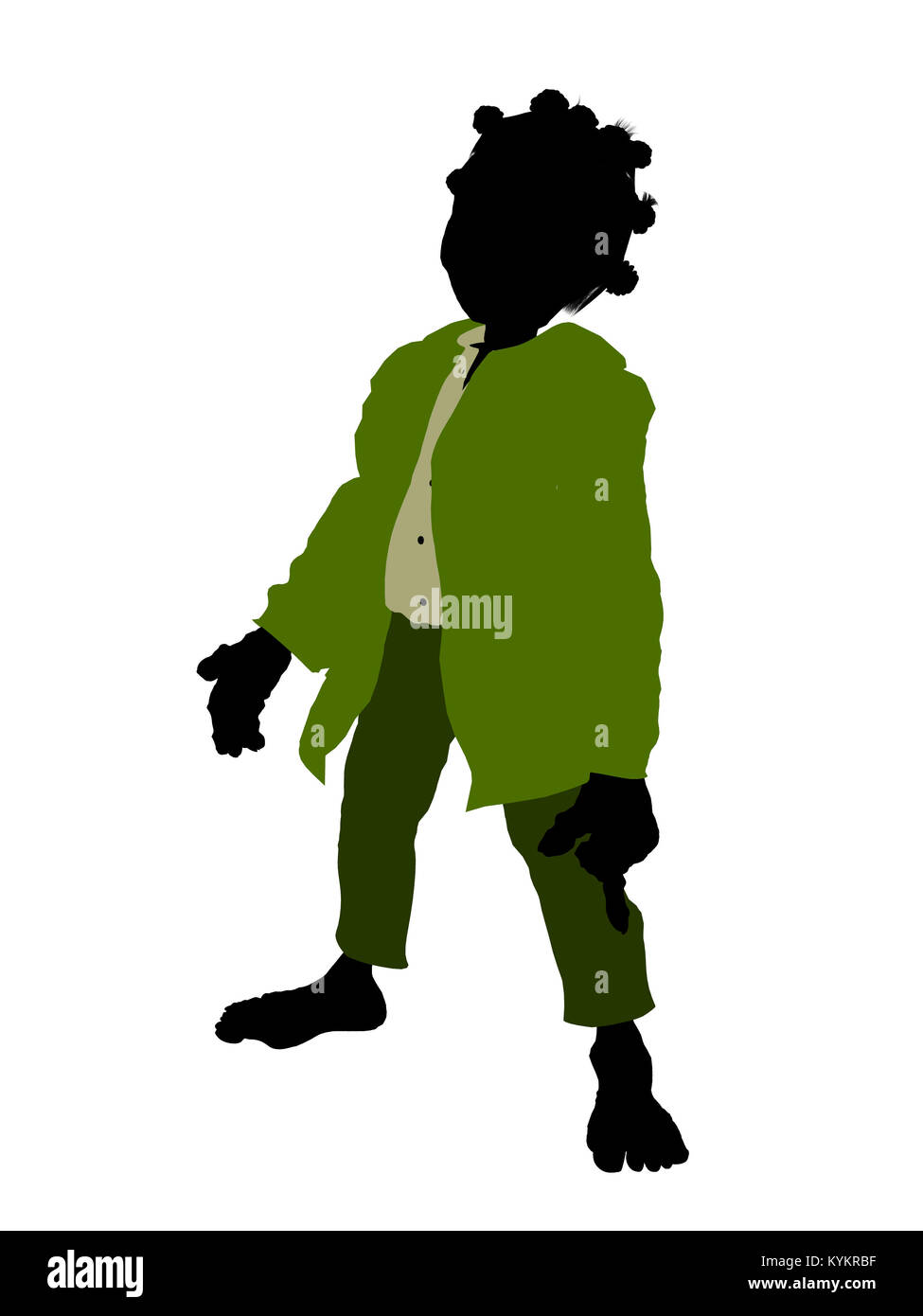 Dwarf illustration silhouette on a white background Stock Photo - Alamy