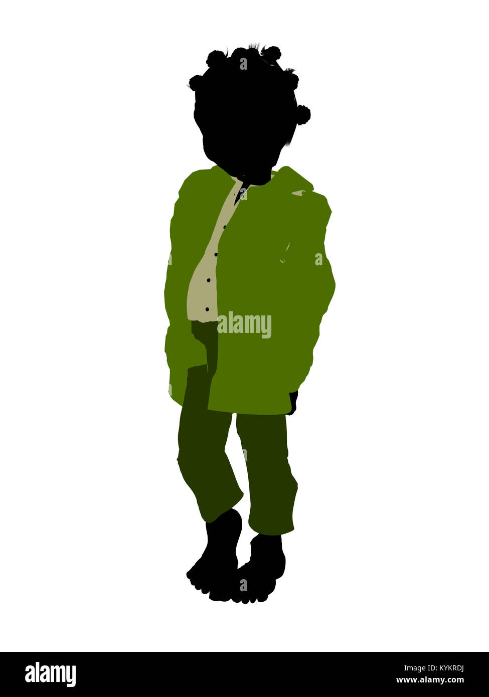 Dwarf illustration silhouette on a white background Stock Photo - Alamy