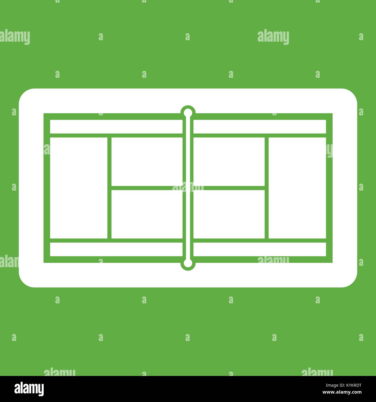 Tennis court icon green Stock Vector Image & Art - Alamy
