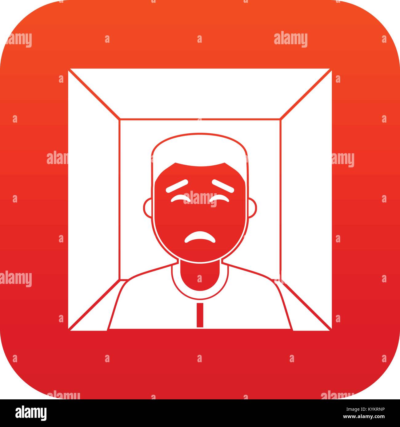 Man icon digital red Stock Vector Image & Art - Alamy