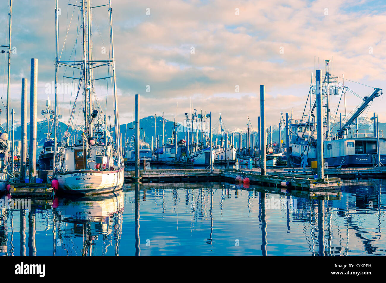 Alaska Sitka Boats Harbor High Resolution Stock Photography and Images - Alamy