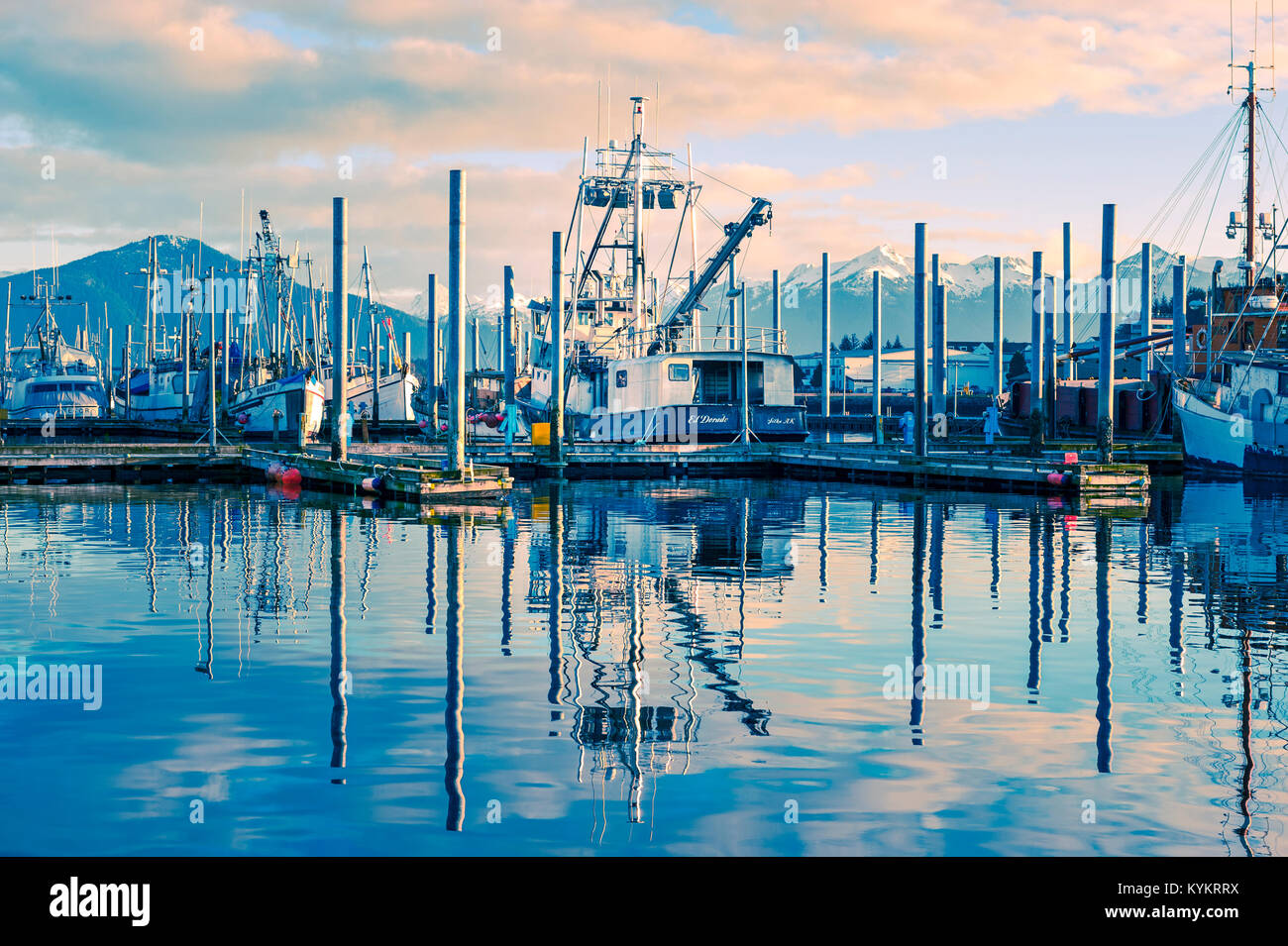 Alaska Sitka Boats Harbor High Resolution Stock Photography and Images - Alamy
