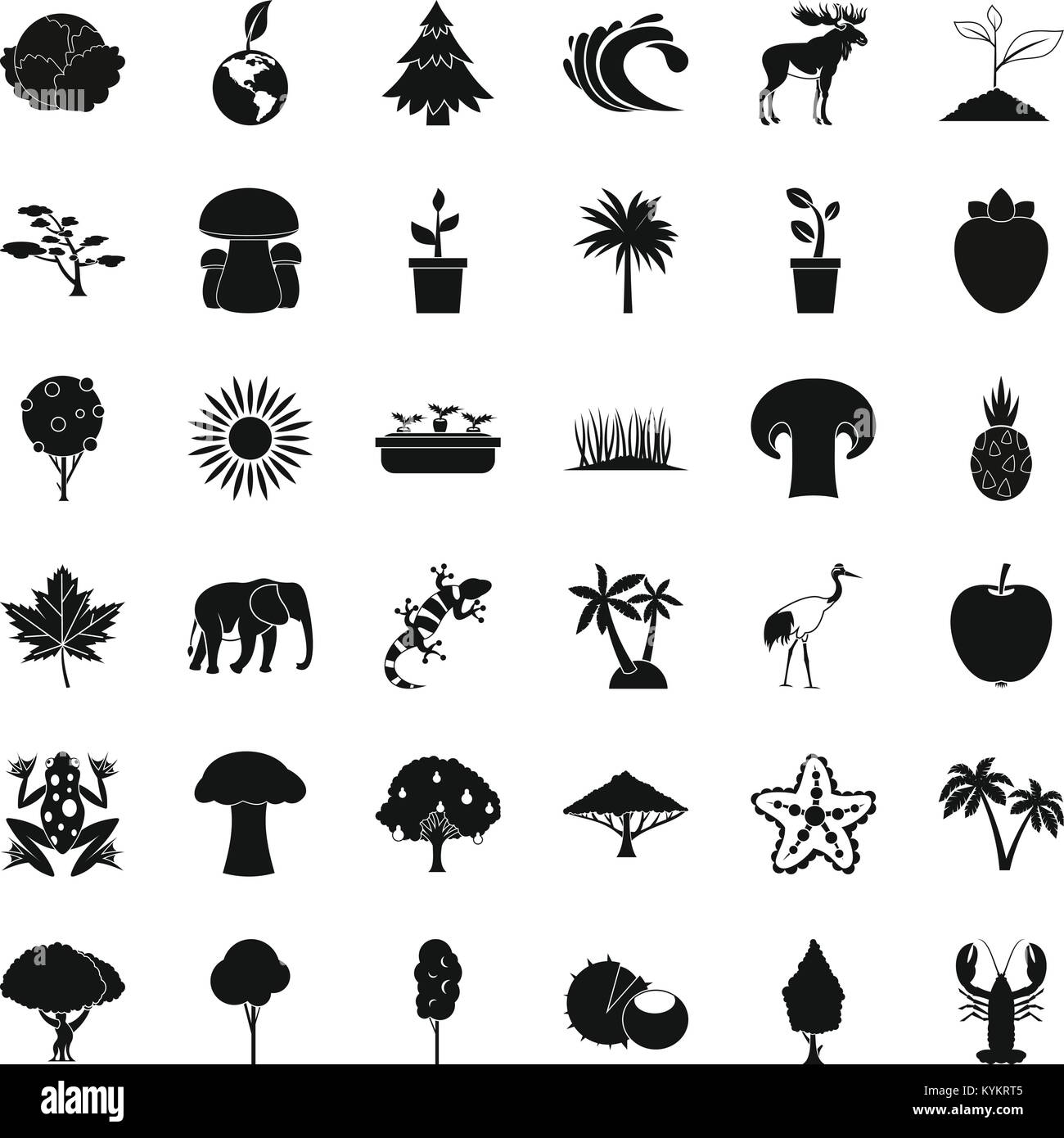 Climate icons set, simple style Stock Vector Image & Art - Alamy
