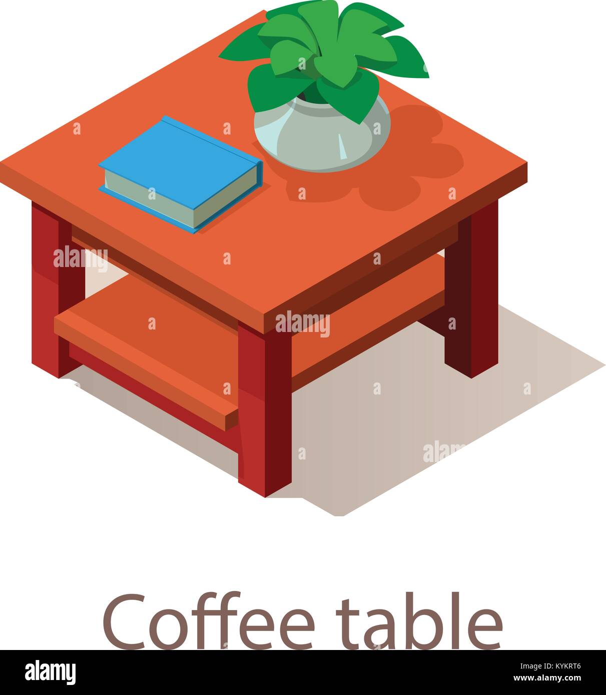 Coffee table icon, isometric style Stock Vector Image & Art - Alamy