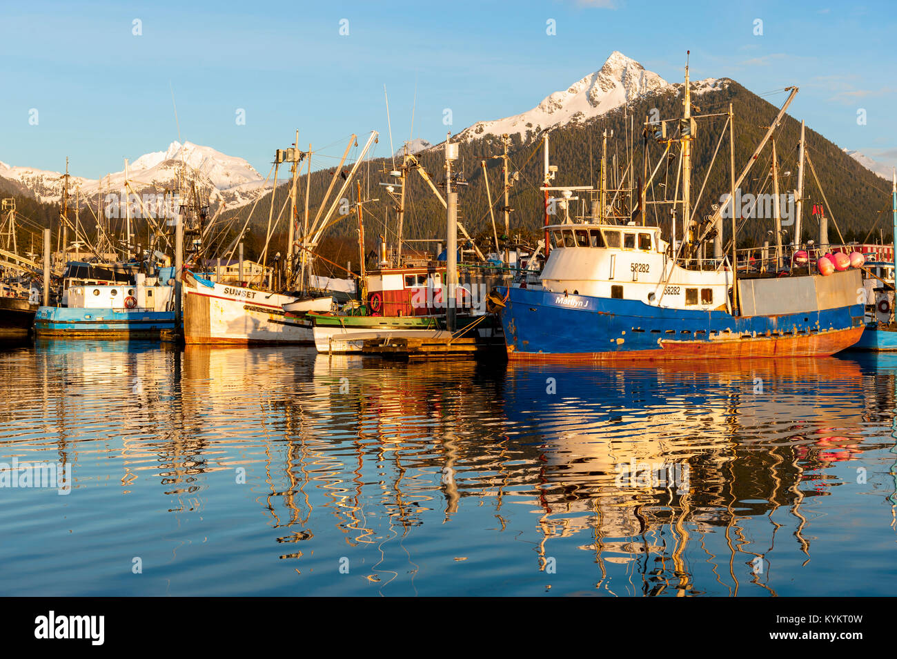 Harbor, ANB Harbor, Thomsen Harbor and Eliason Harbor. Harbor scene ...