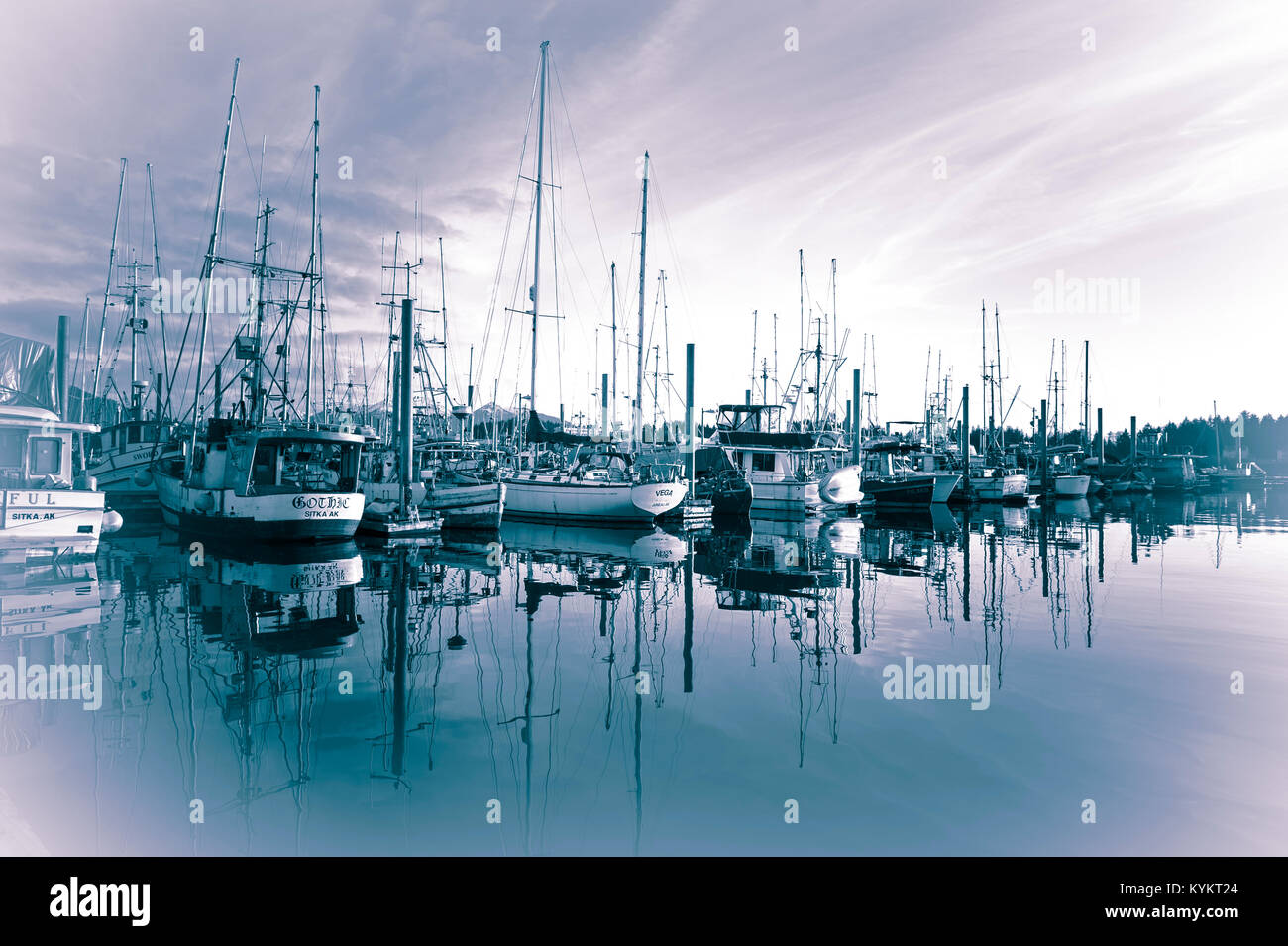 Alaska Sitka Boats Harbor High Resolution Stock Photography and Images - Alamy