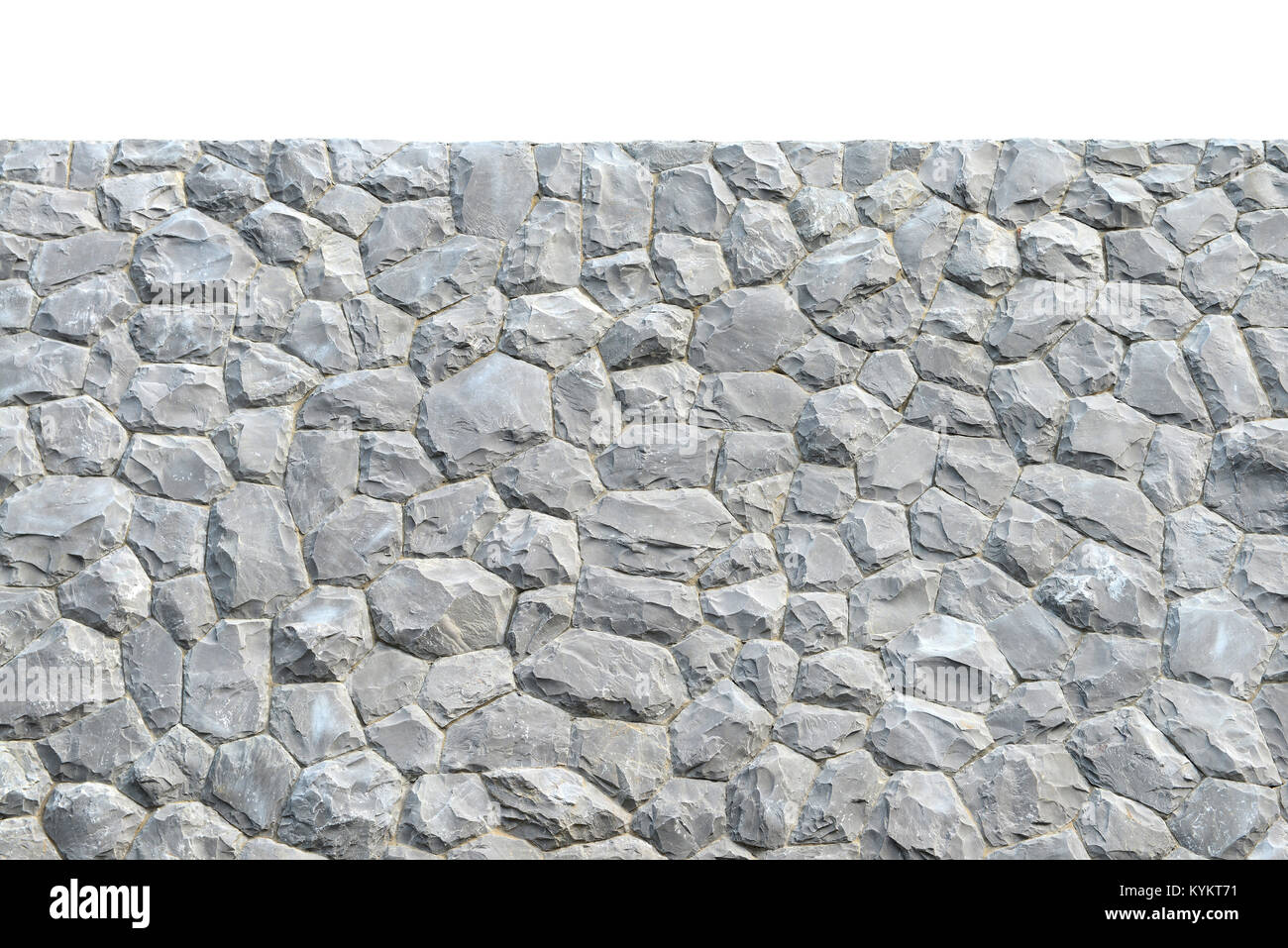 Gray stone wall texture and background Stock Photo - Alamy