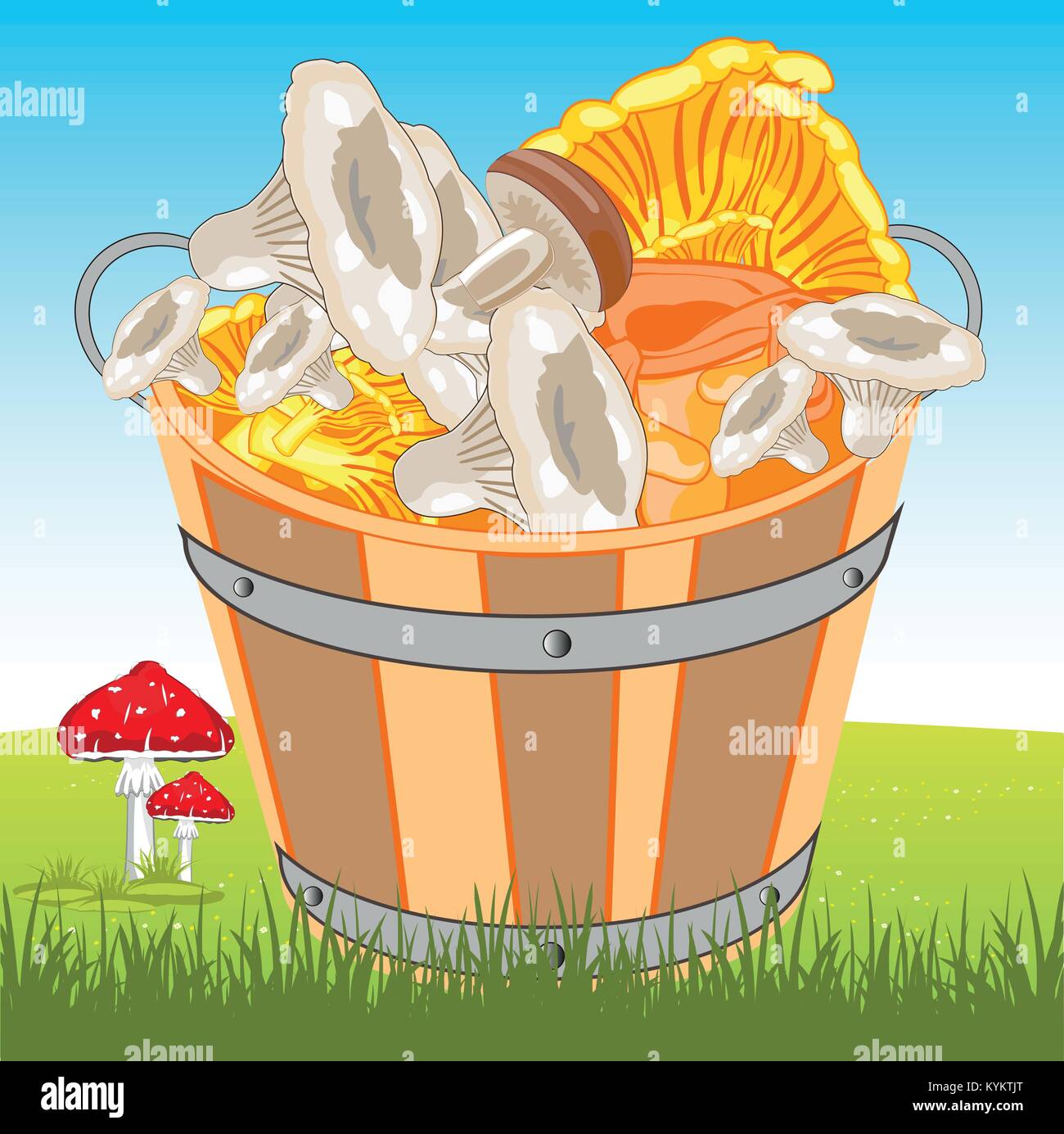 Full pail Stock Vector Images - Alamy