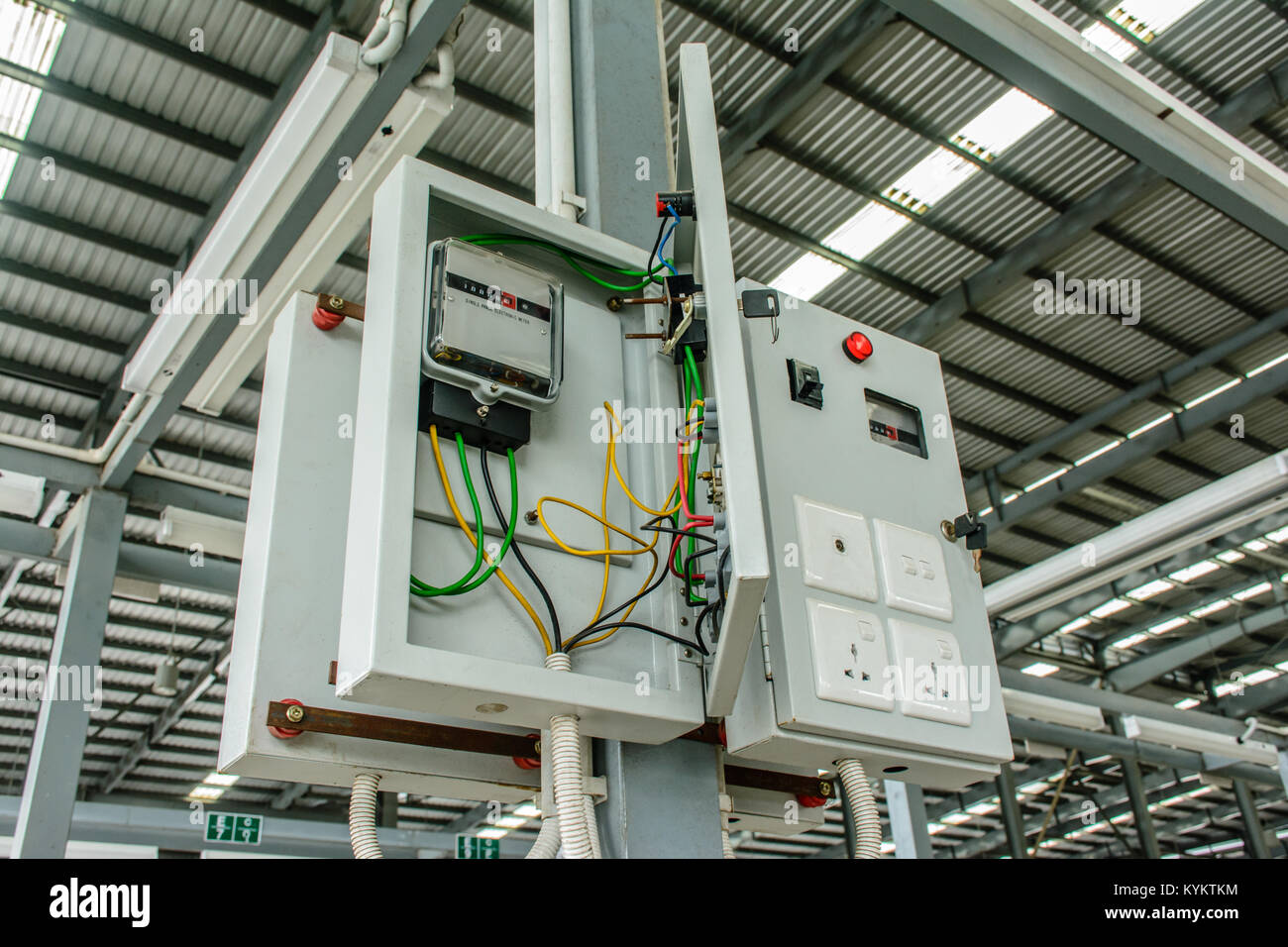 closeup photo of electronic switch and meter Stock Photo - Alamy