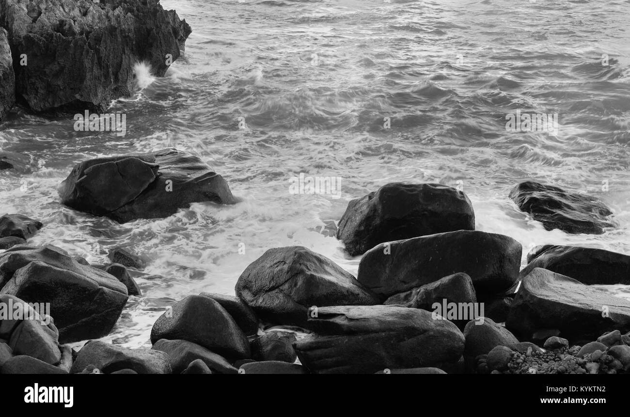 Rocks with the sea of South Coast of Vietnam Stock Photo - Alamy