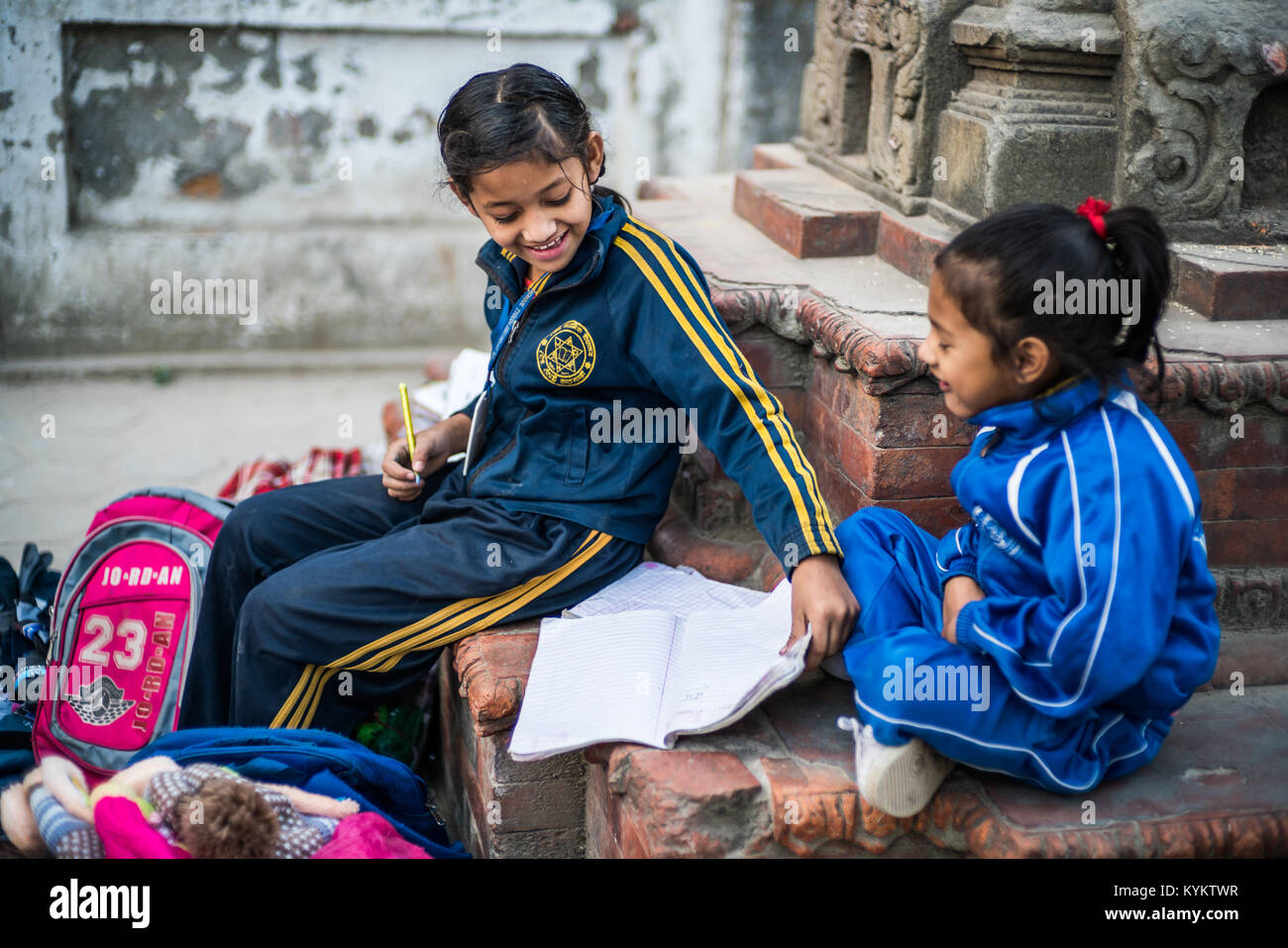 Nepalese school girl hi-res stock photography and images - Alamy
