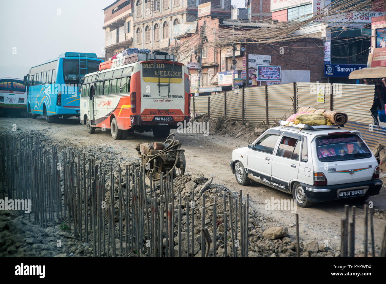 School bus kathmandu hi-res stock photography and images - Alamy