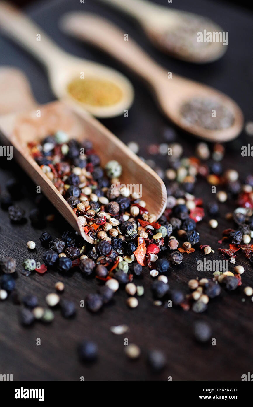 Mixture of peppers for cooking Stock Photo - Alamy
