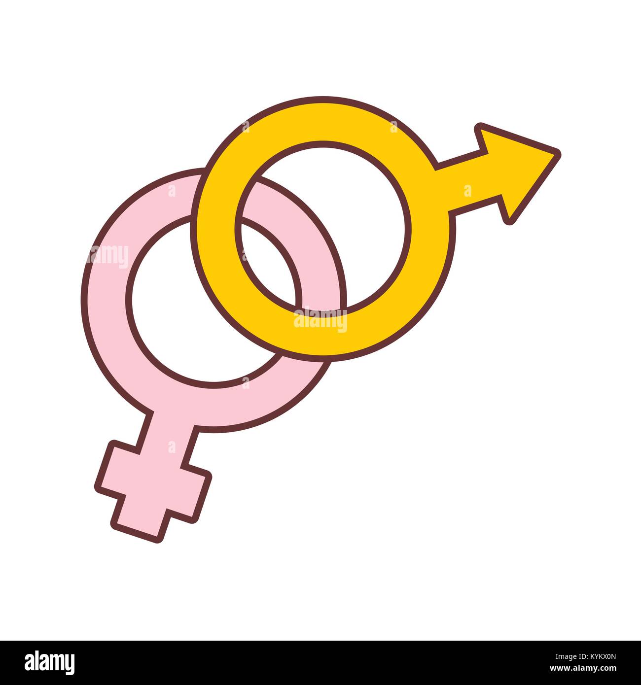 Male and Female Couple Symbol Vector Illustration Graphic Design Stock ...