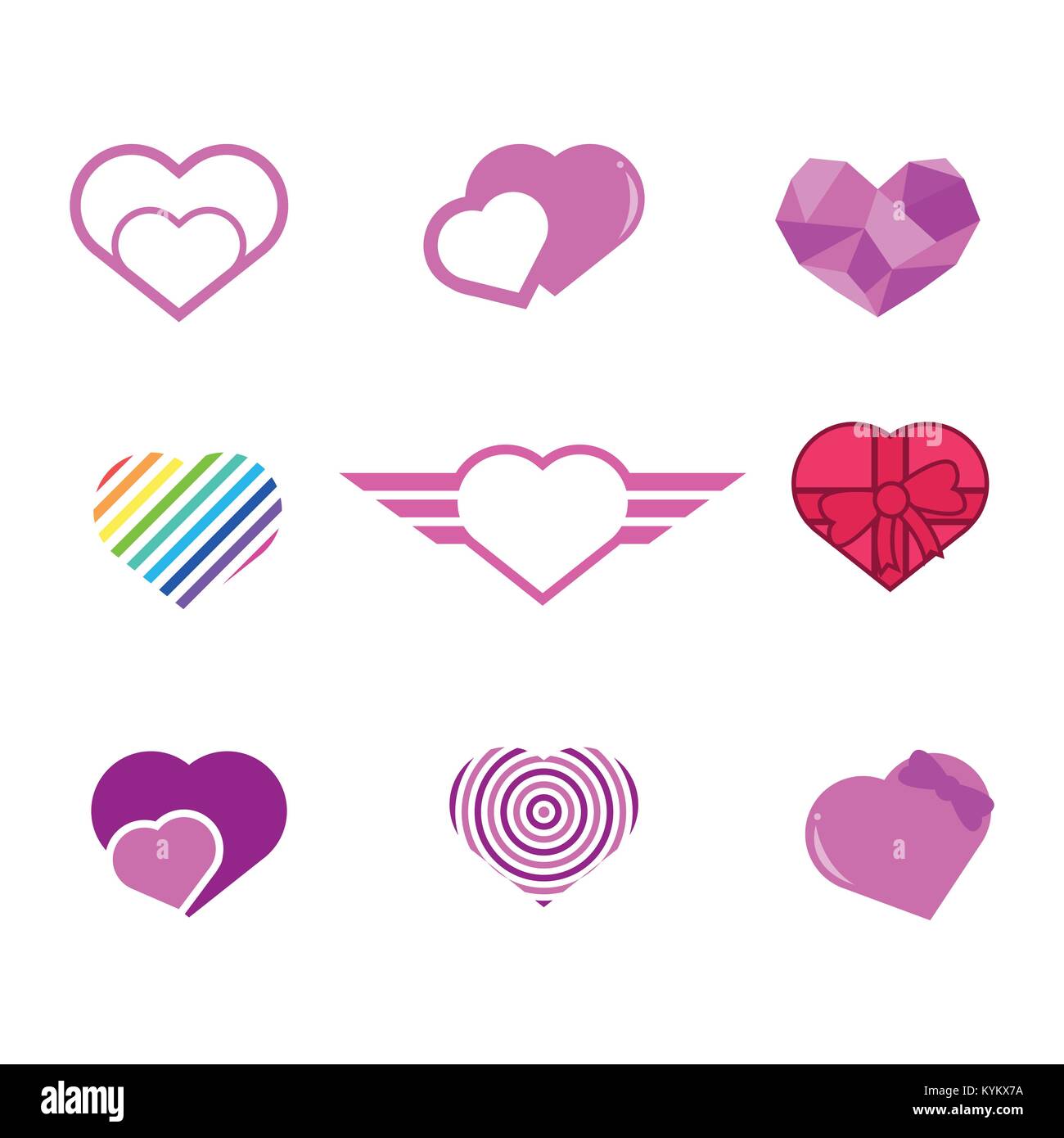 Various shapes of balloon Stock Vector Images - Alamy