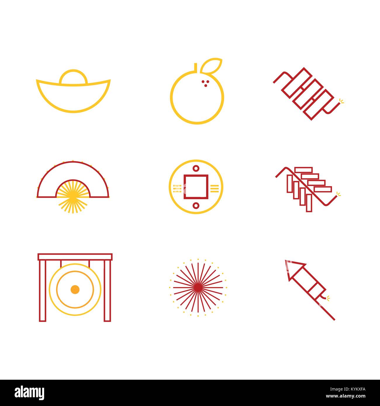 Abstract Chinese Custom Icon Outline Vector Illustration Graphic Design ...