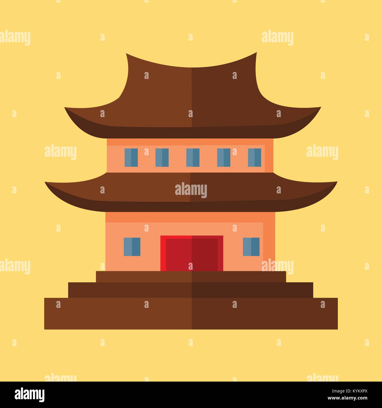 Chinese pagoda draw hi-res stock photography and images - Alamy
