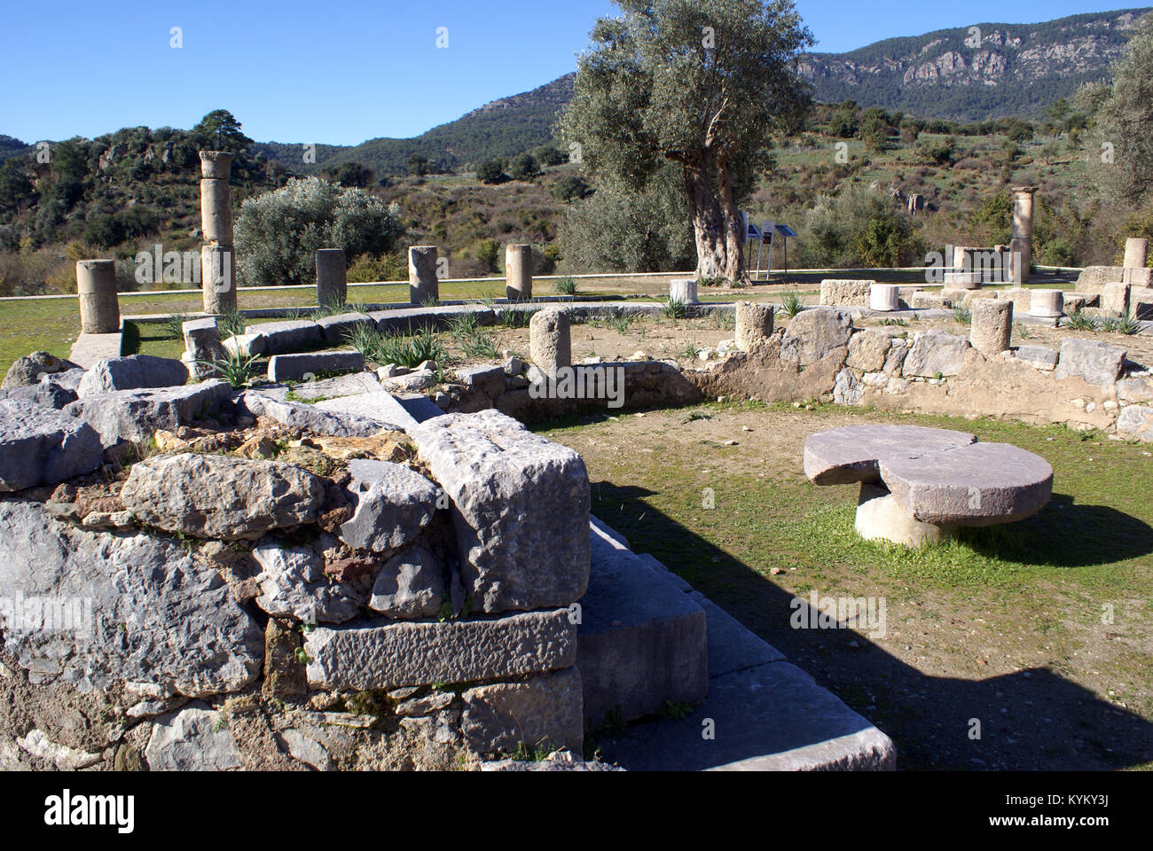 Ruins of old Kaunos near Dalyan, Turkey Stock Photo - Alamy