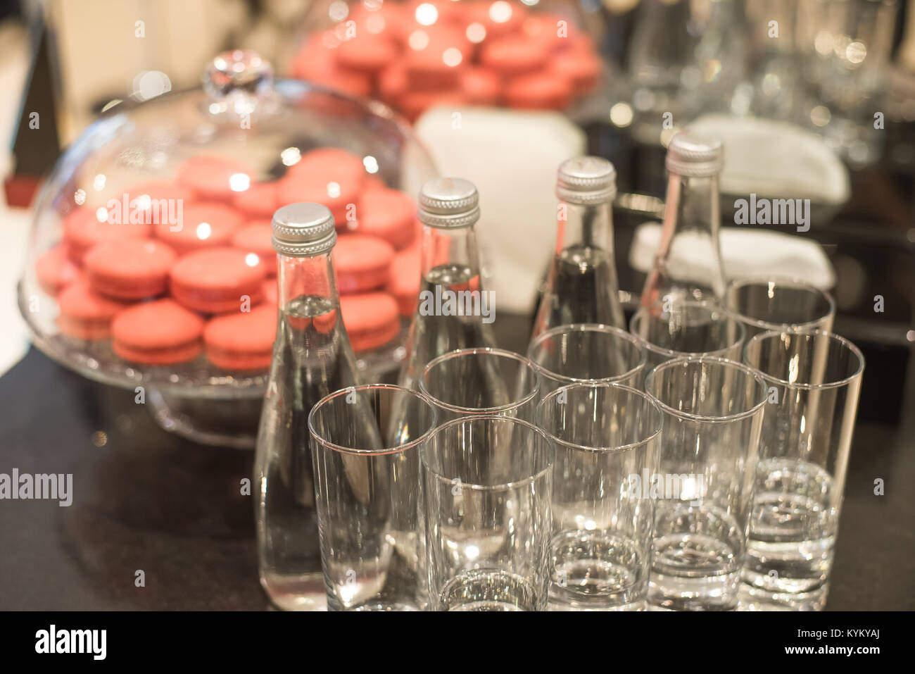 Coffee break prepare for serve guests attending seminar.break time in ...