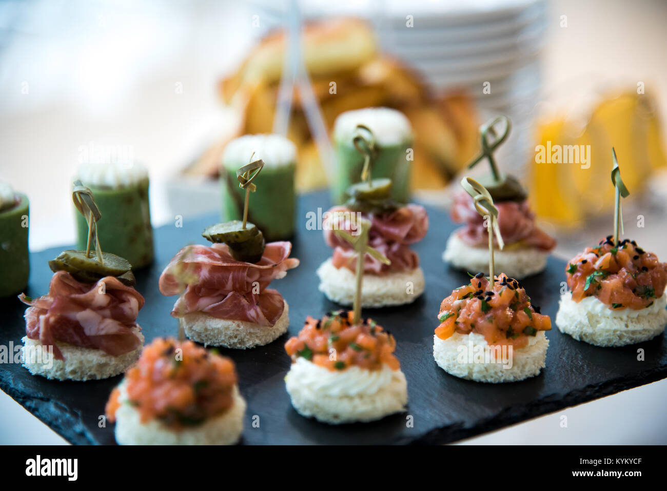 Coffee break prepare for serve guests attending seminar.break time in ...