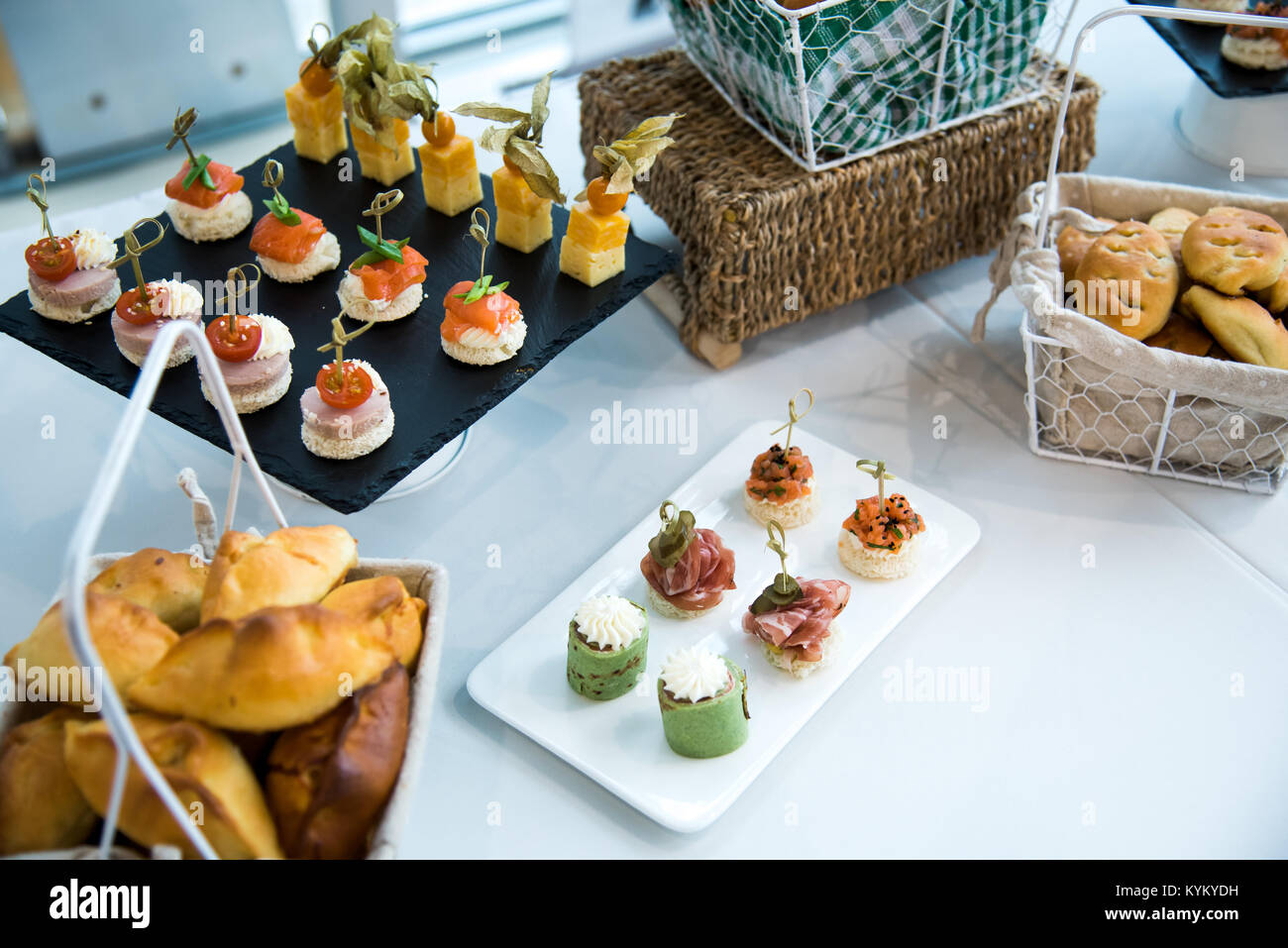 Coffee break prepare for serve guests attending seminar.break time in ...