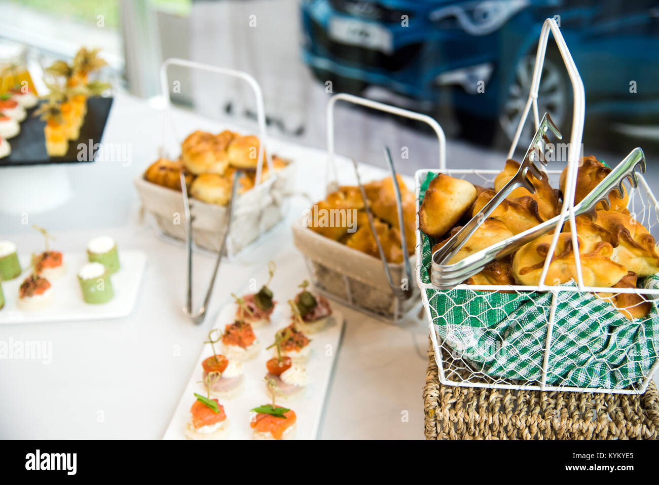 Coffee break prepare for serve guests attending seminar.break time in ...