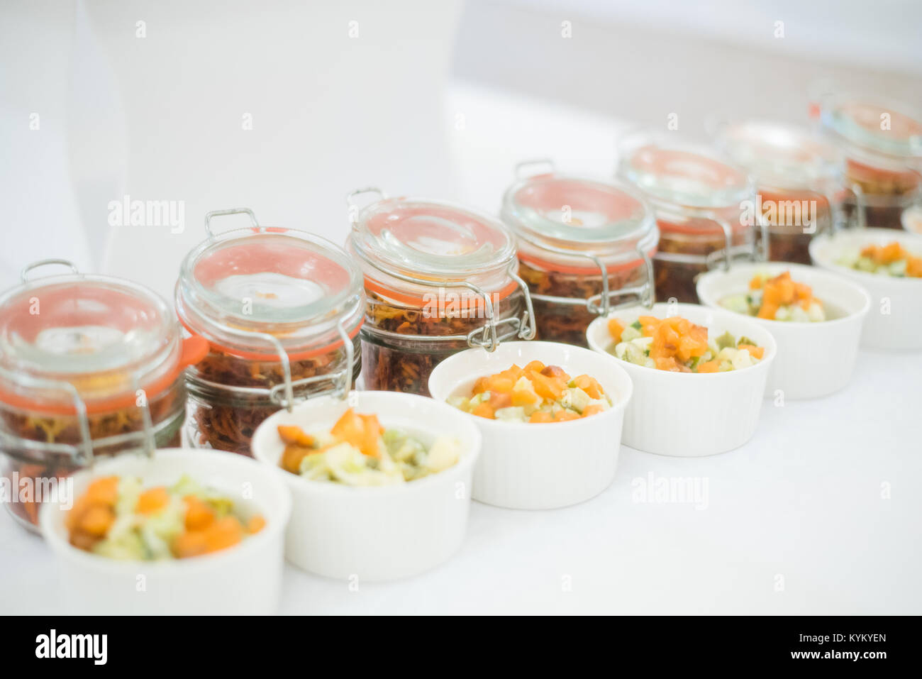 Coffee break prepare for serve guests attending seminar.break time in ...