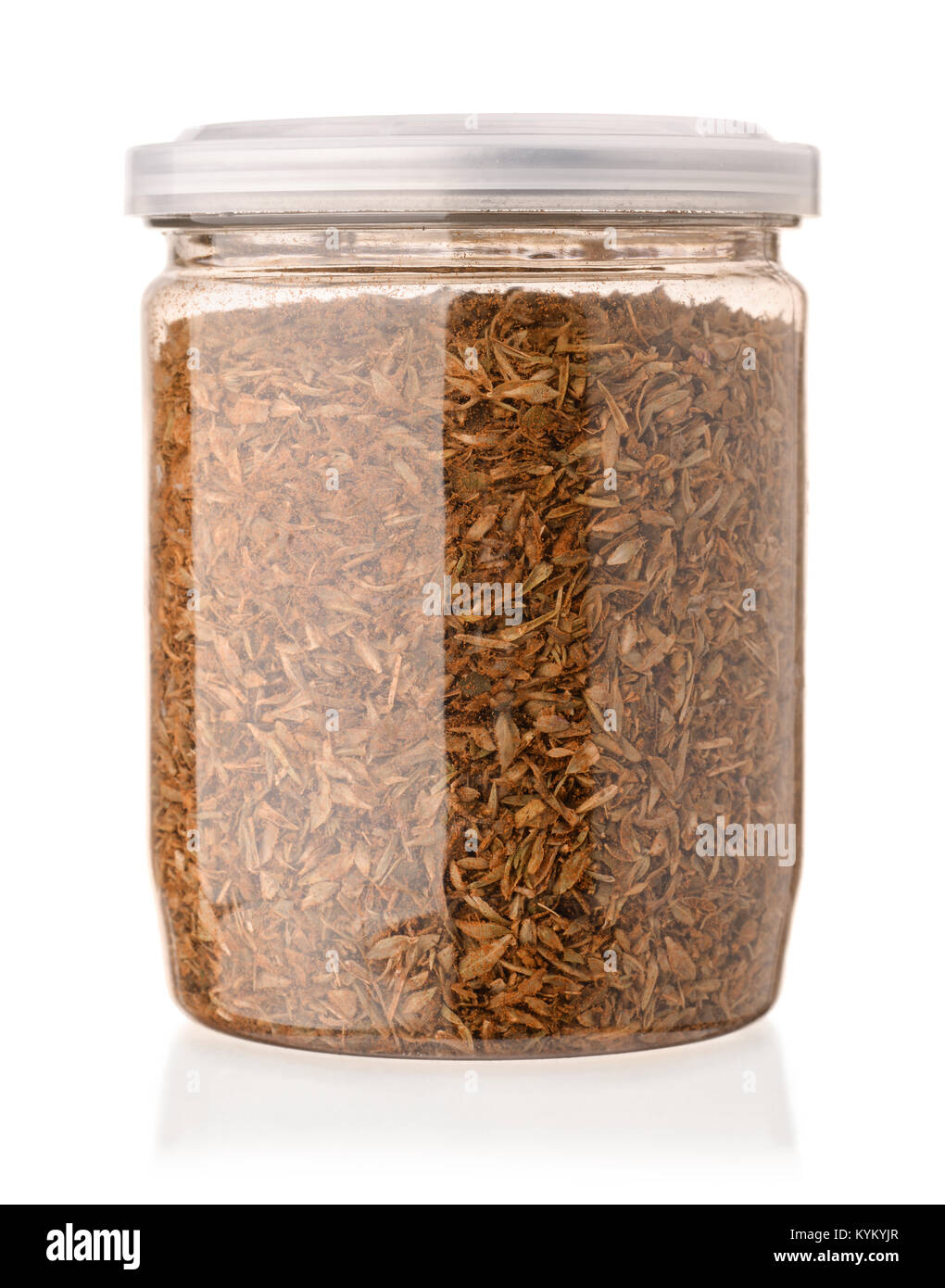 Jar of mixed spices isolated on white Stock Photo - Alamy