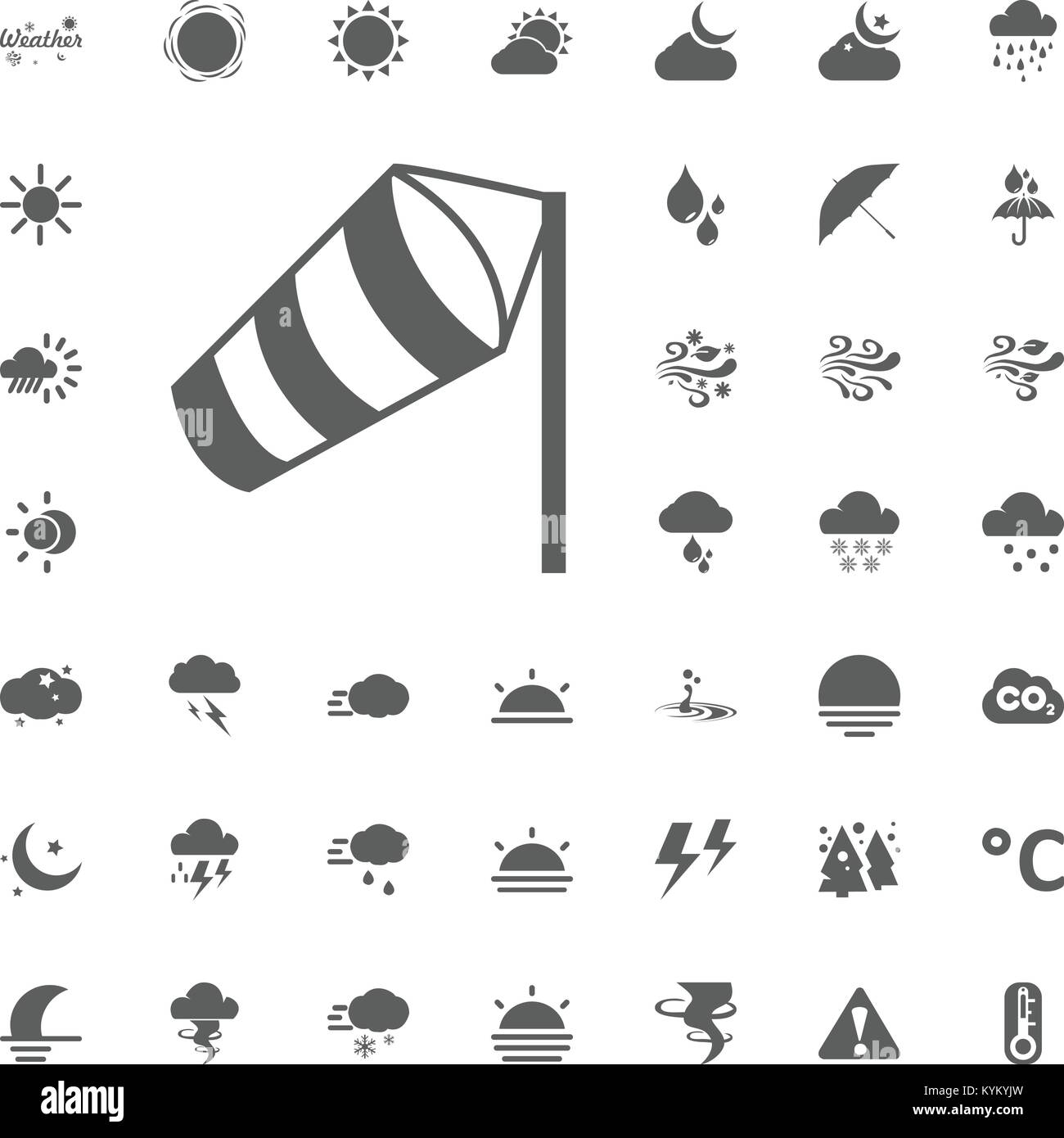 Wind cone icon Stock Vector Images - Alamy