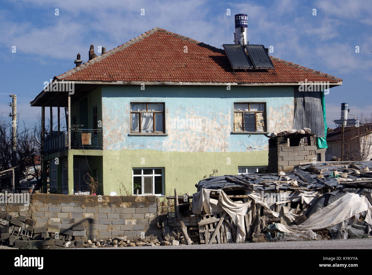 Old turkish house in Karama, Turkey Stock Photo - Alamy