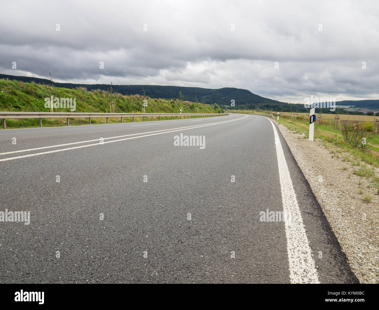 a street without cars, highway by day Stock Photo - Alamy