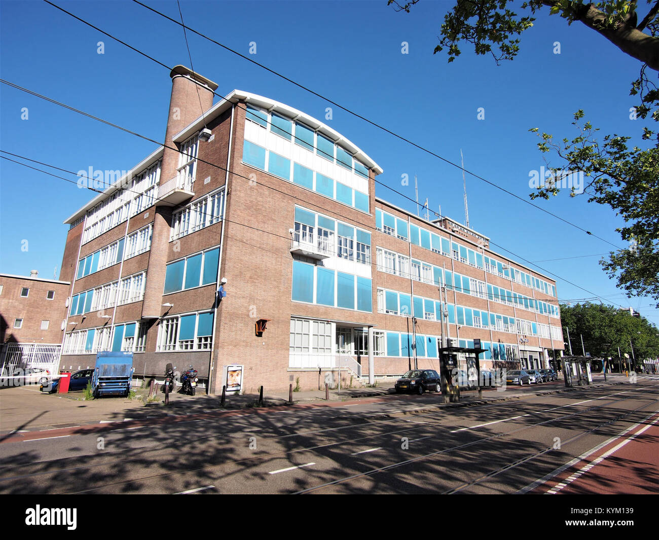 A historical photograph of the Hoofdbureau van politie (Police ...