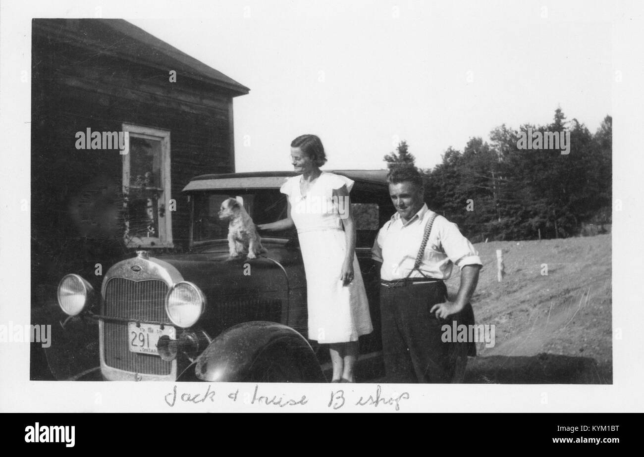 A 1938 photograph of Louise and Jack Bishop, showcasing a personal ...