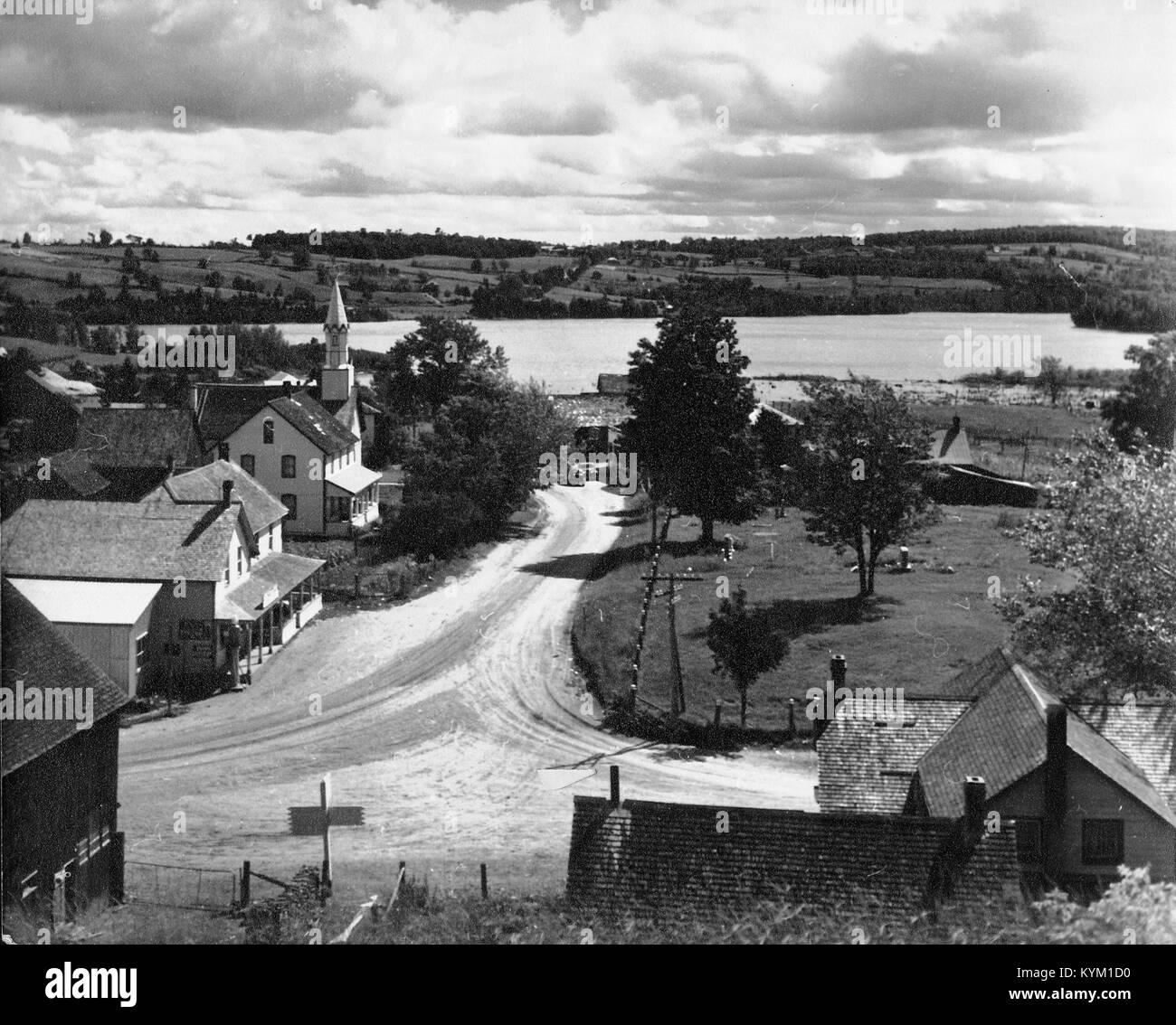 The image captures a view of Denbigh, located in Addington Highlands ...