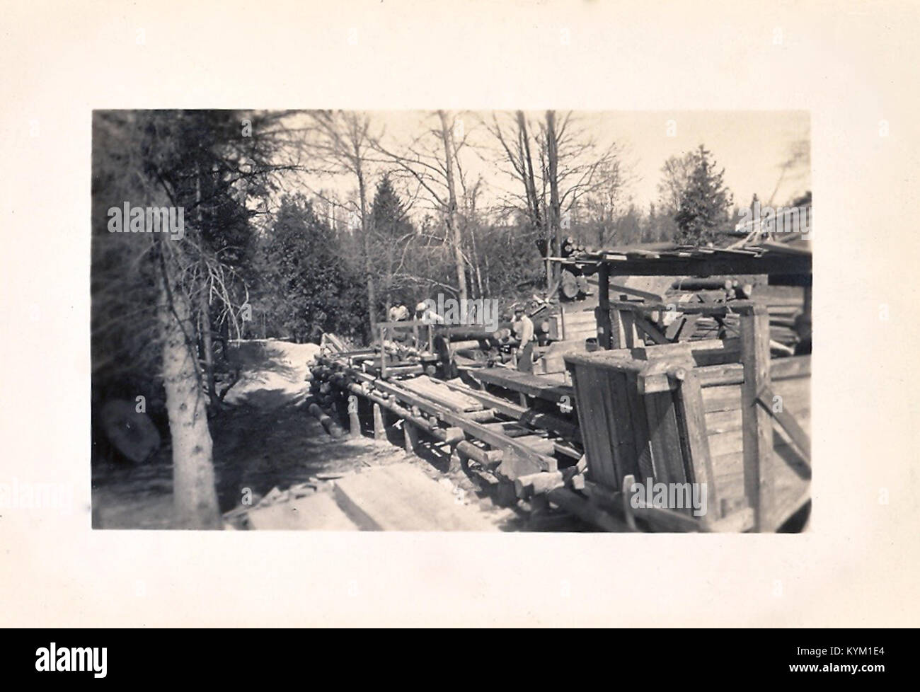 A photograph from 1941 showing Jones Mill at Clinton's Corners ...