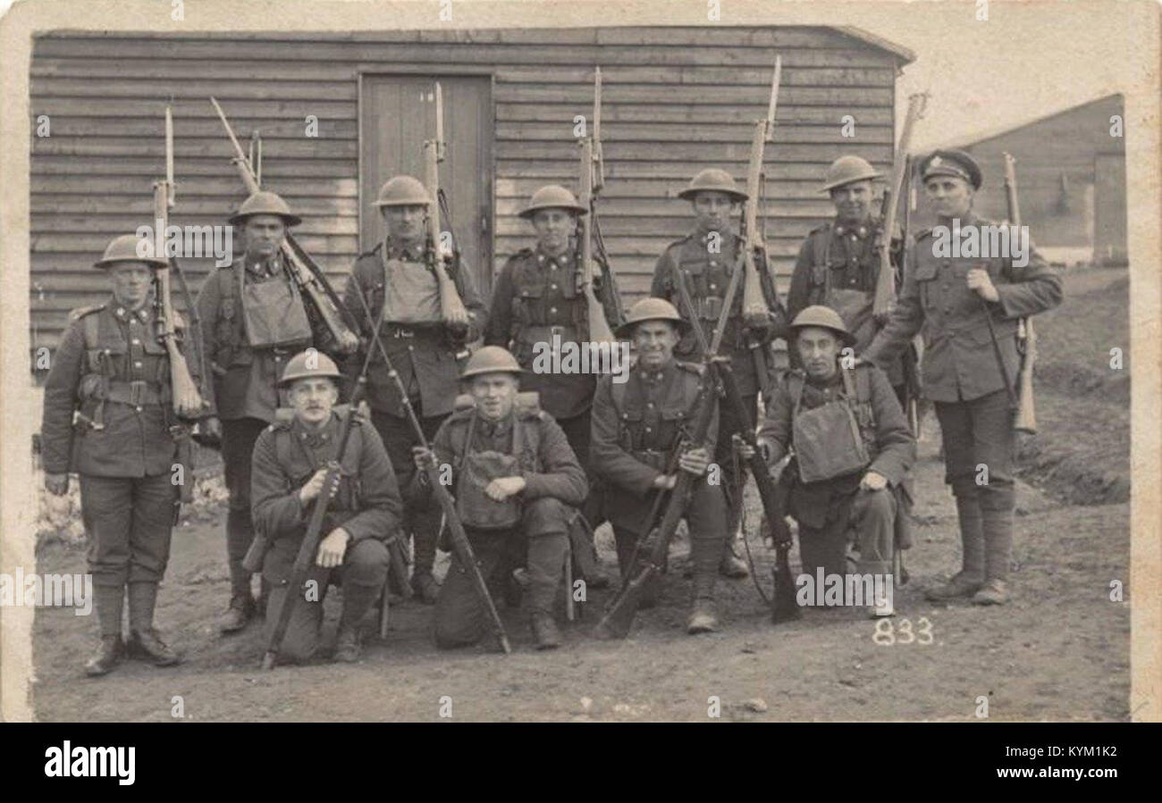 A historical photograph of Canadian soldiers during World War I. This ...