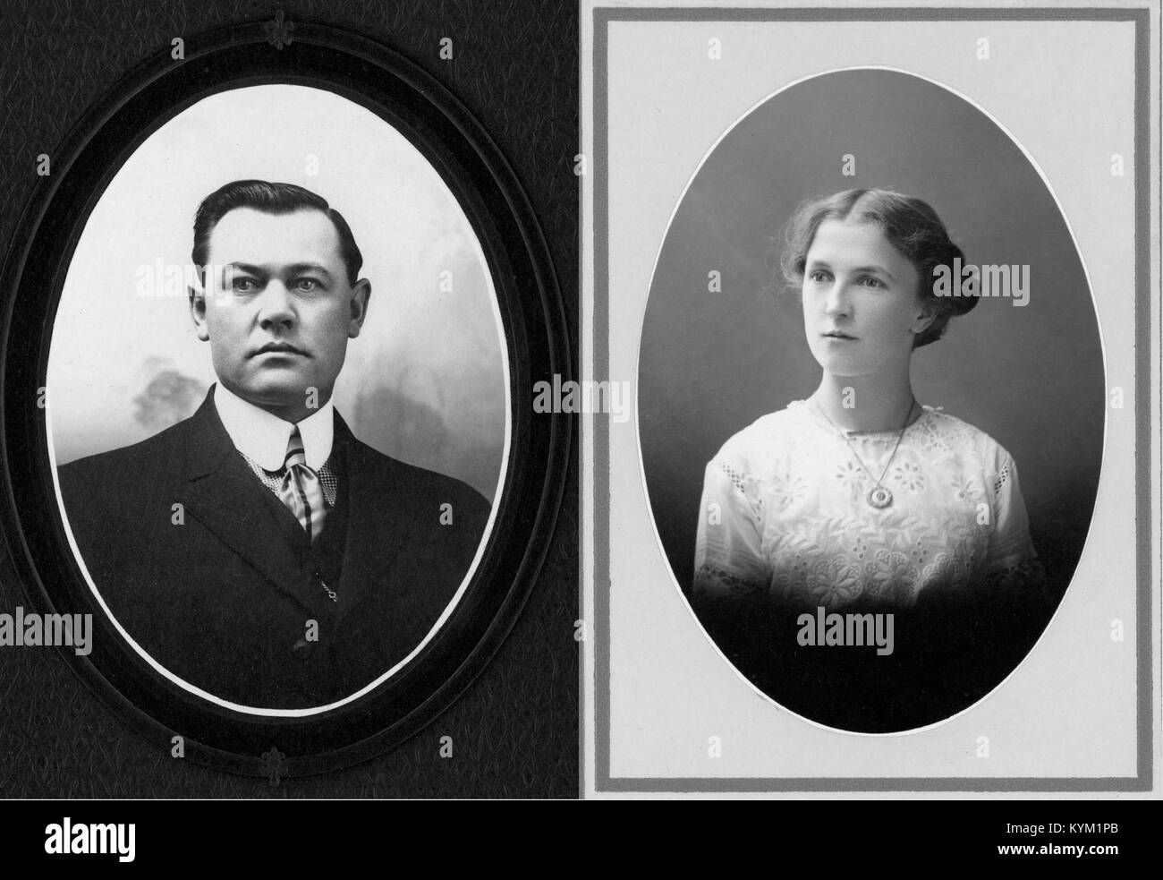 A historical photograph featuring John and Wilma Cox, captured as part ...