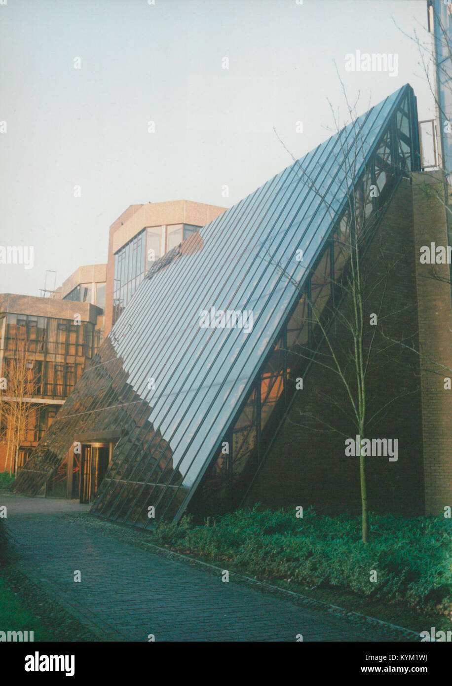 Photograph of the front reception area of the main building, taken in ...