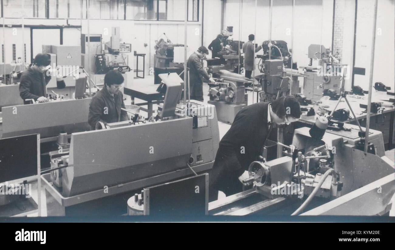 A photograph of a metalwork class at Thomond College of Education (TCE ...