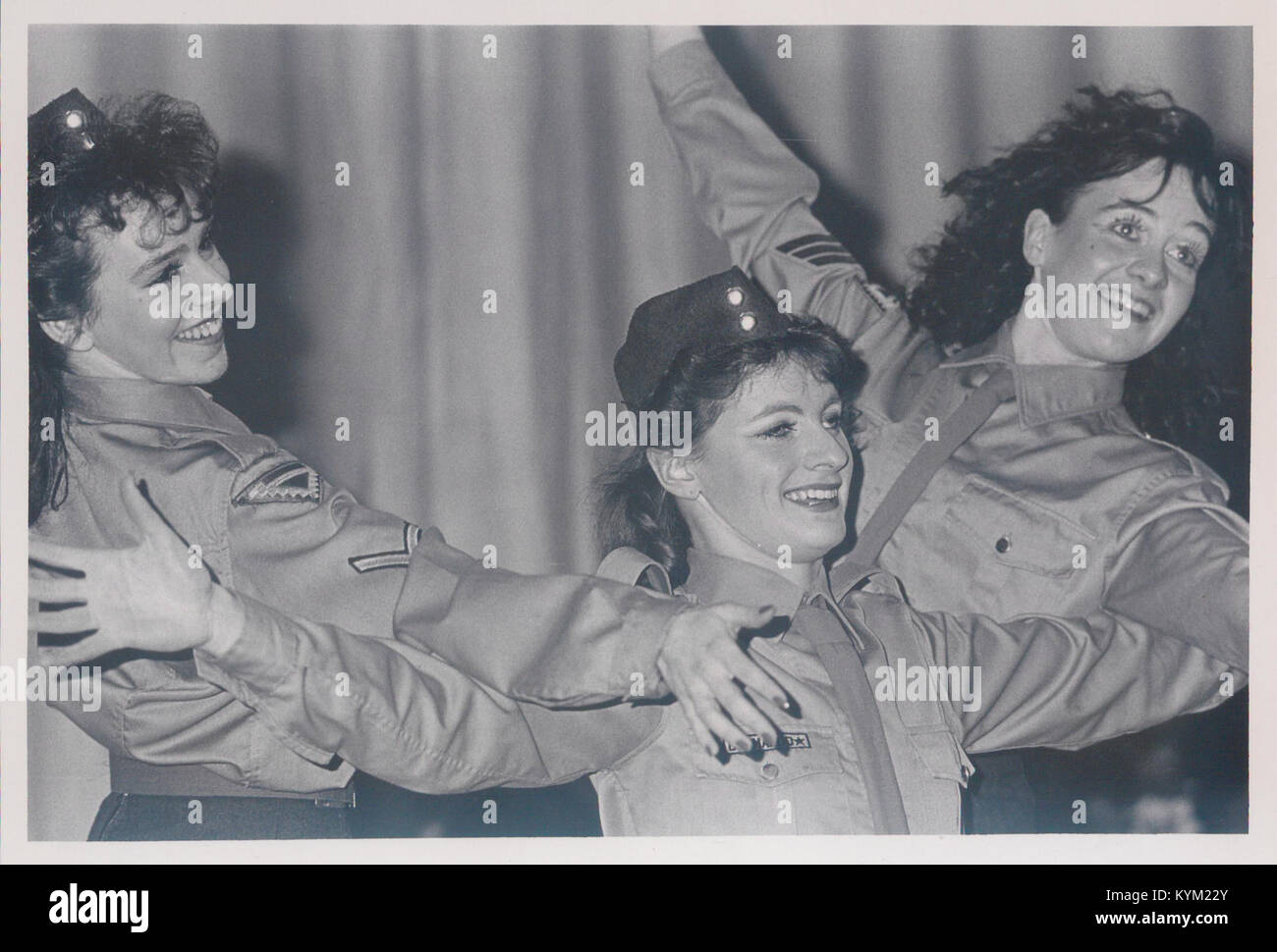 Photograph of dancers from the Chambers Jazz Dance Company performing a ...