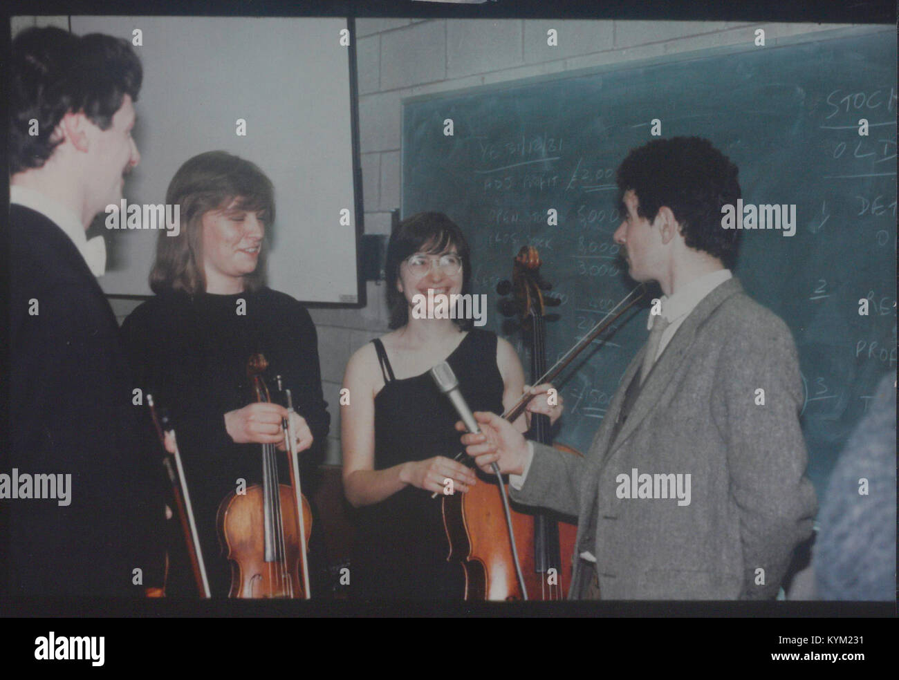 Photograph of unidentified musicians performing at the NIHE Limerick ...