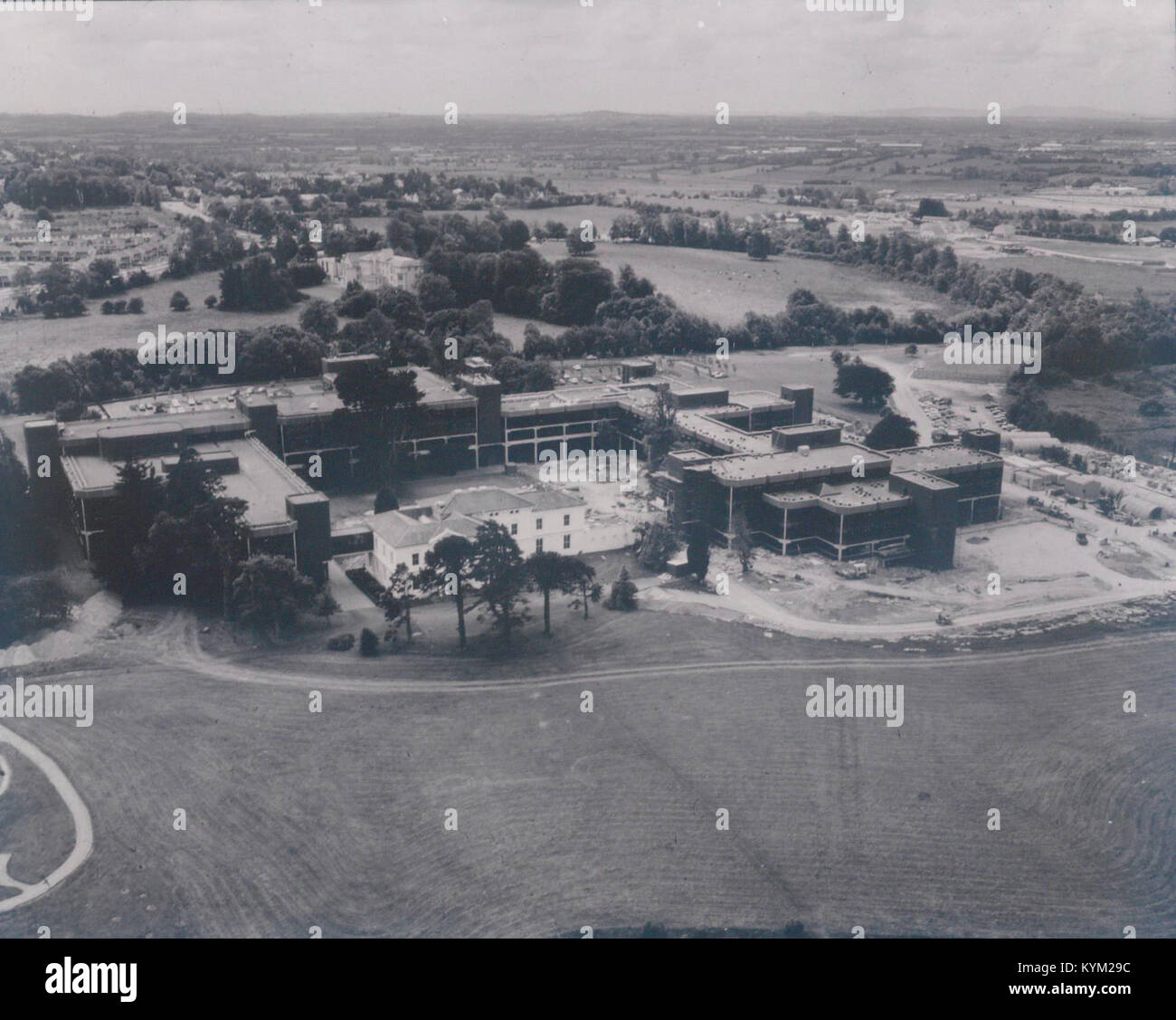 Aerial photograph of the NIHE (National Institute of Higher Education ...