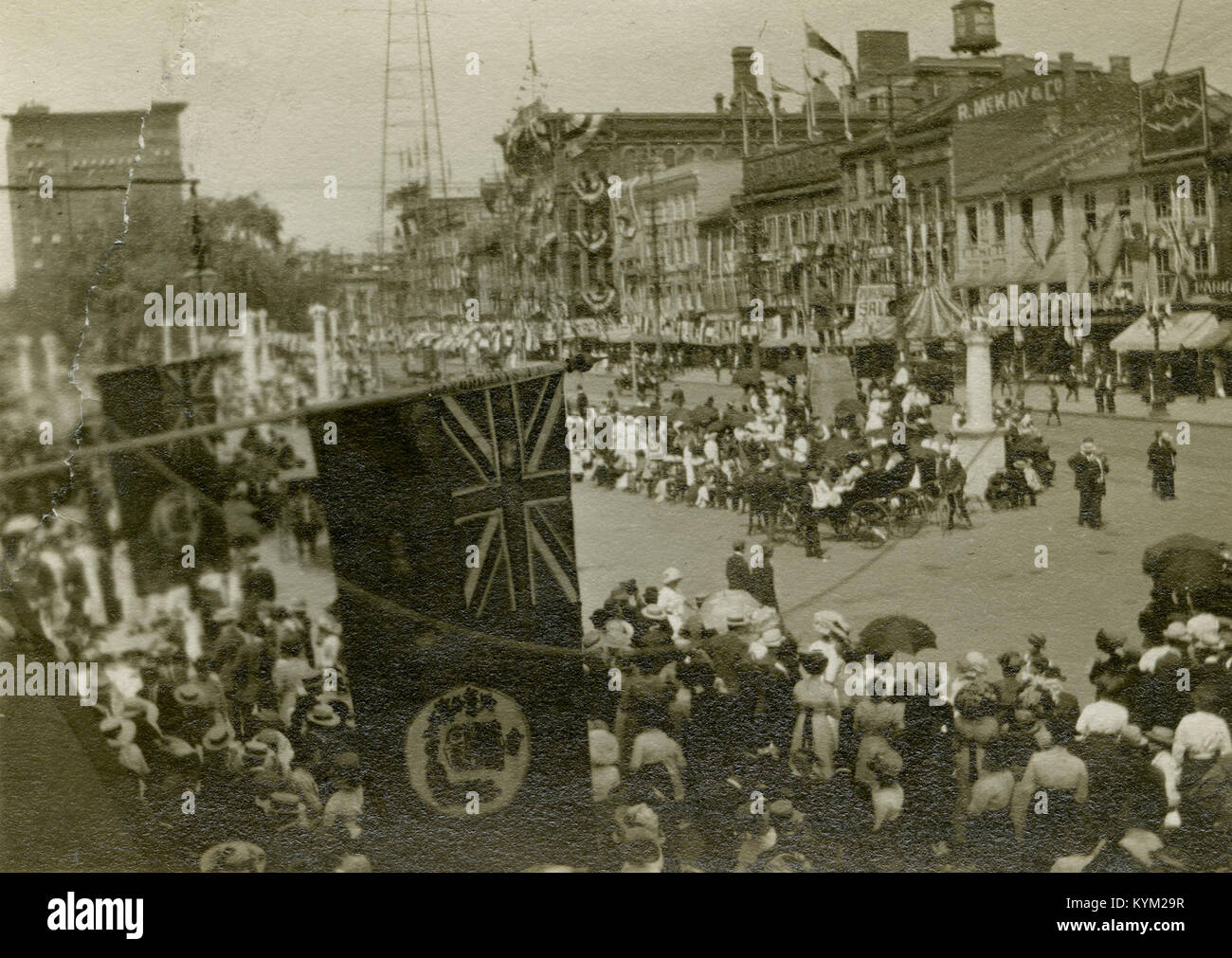 A photograph of the Centennial Celebration on King Street, showcasing ...