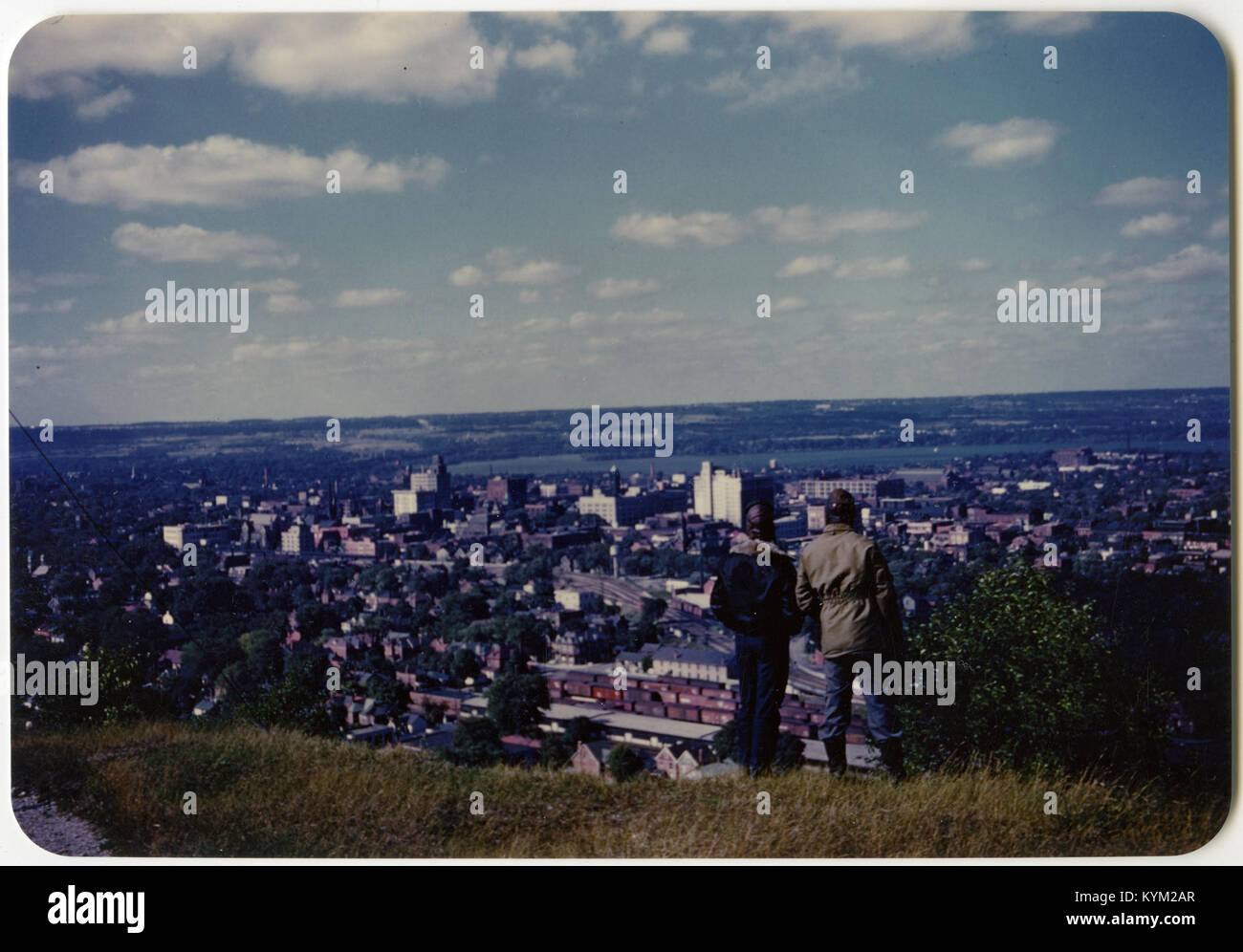Photograph titled 'Hamilton from escarpment, looking north west', image ...