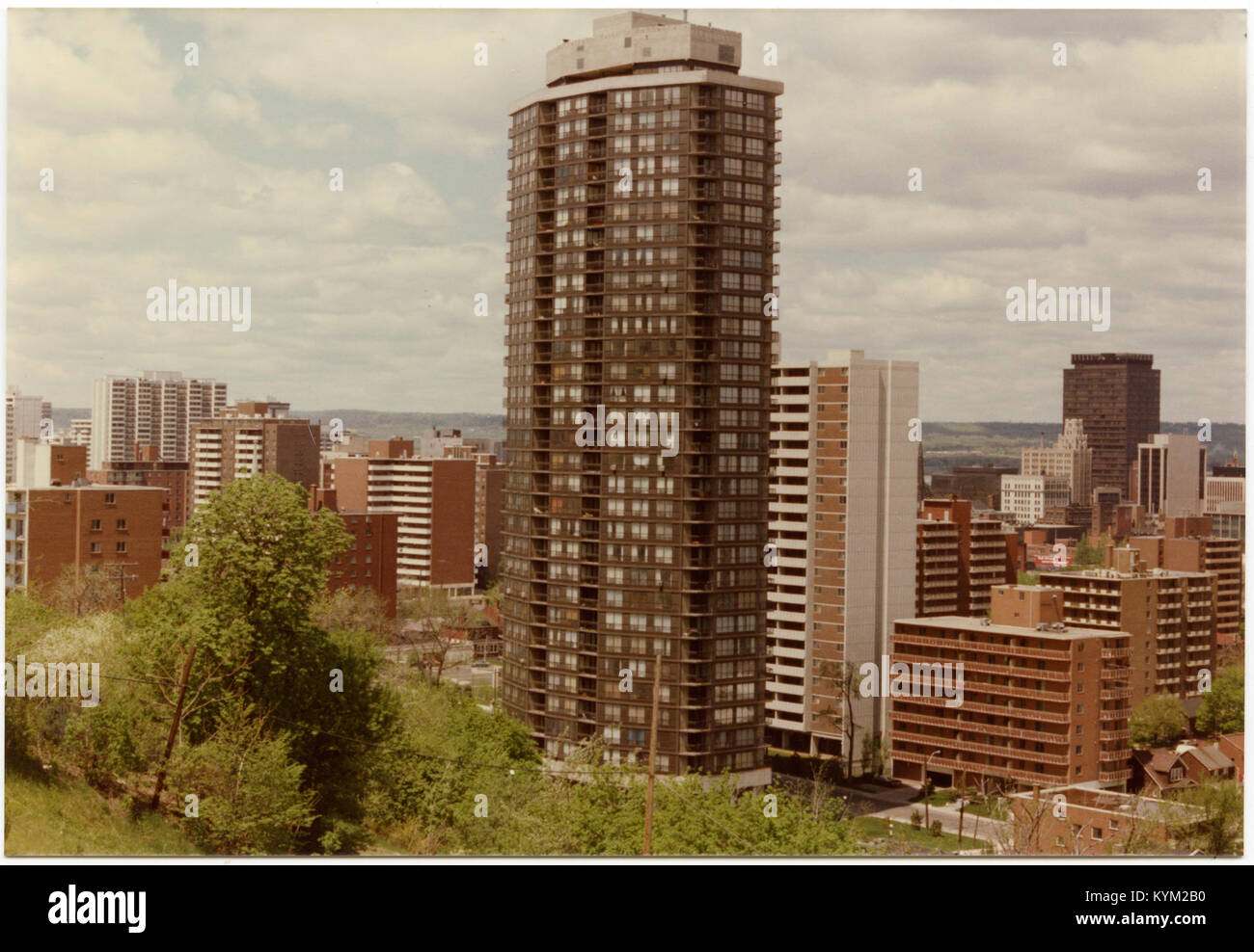 A historic image showcasing downtown Hamilton, featuring the city's ...